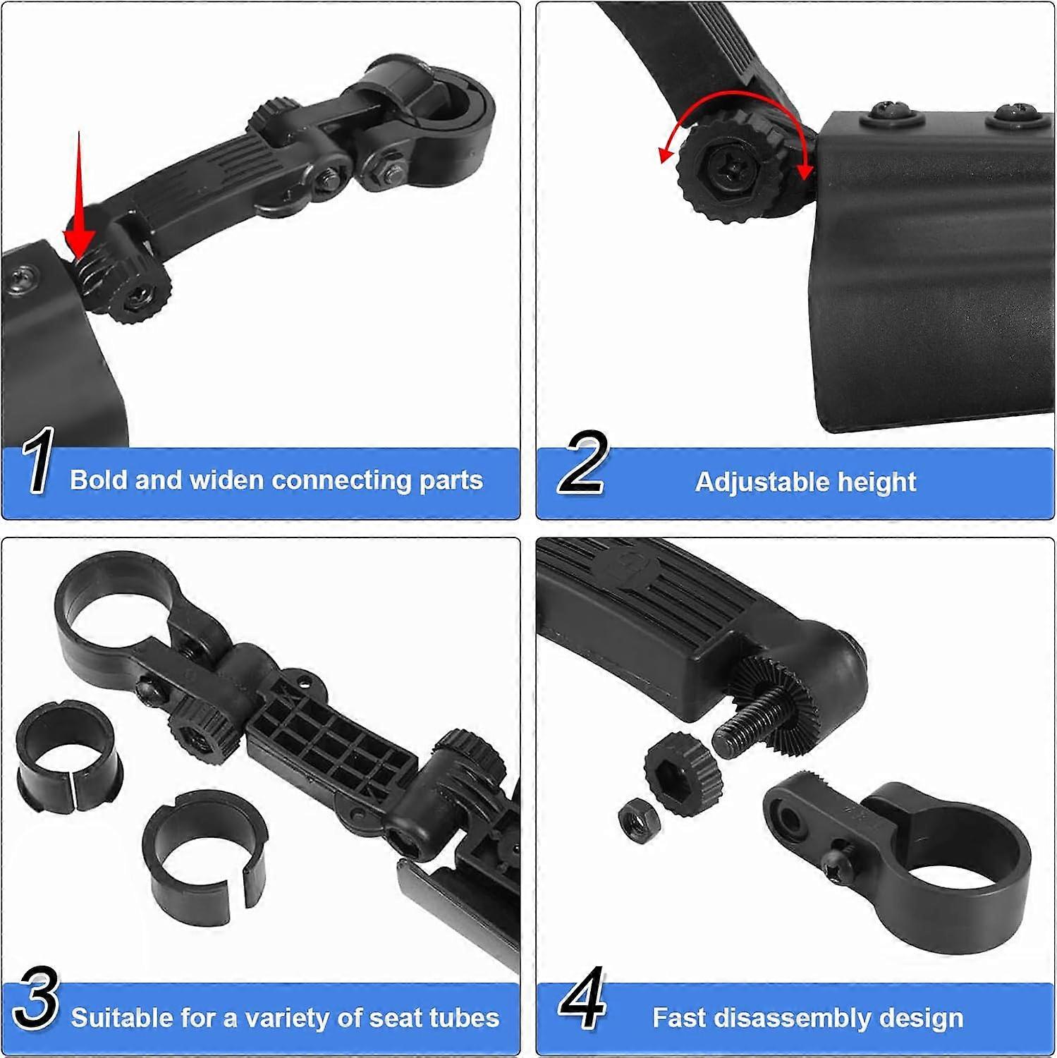 Bicycle Mudguard Set, Adjustable Universal Road Bike Front Rear Bike ...