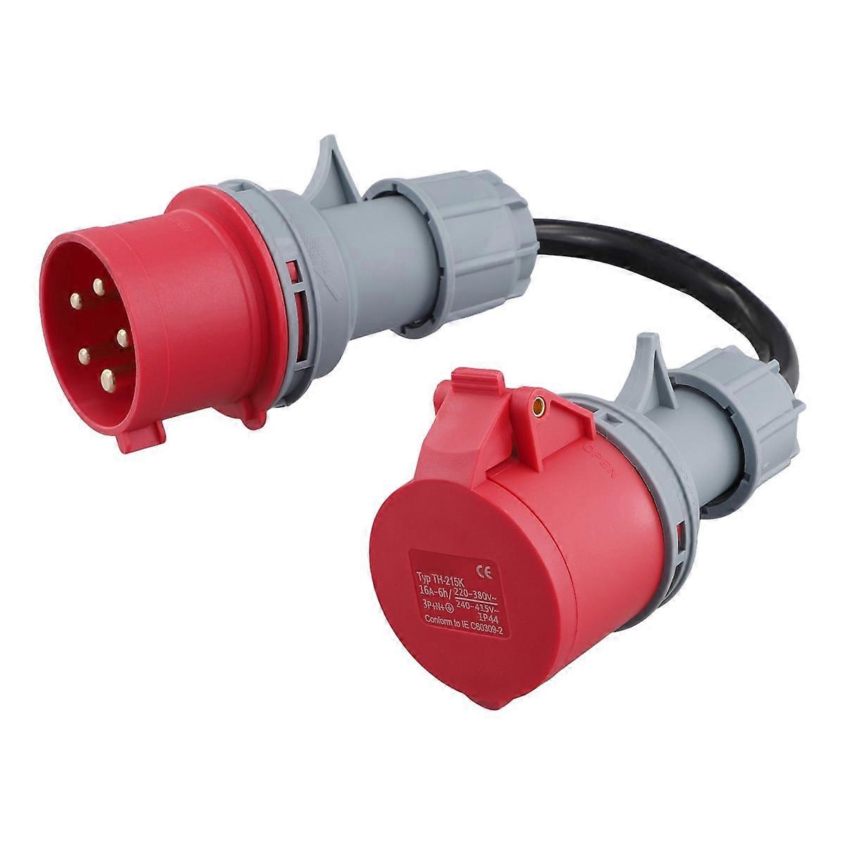 5 Pin Red 32A Male to 16A Female -Adapter Gen Ev Charger Extension Cord ...