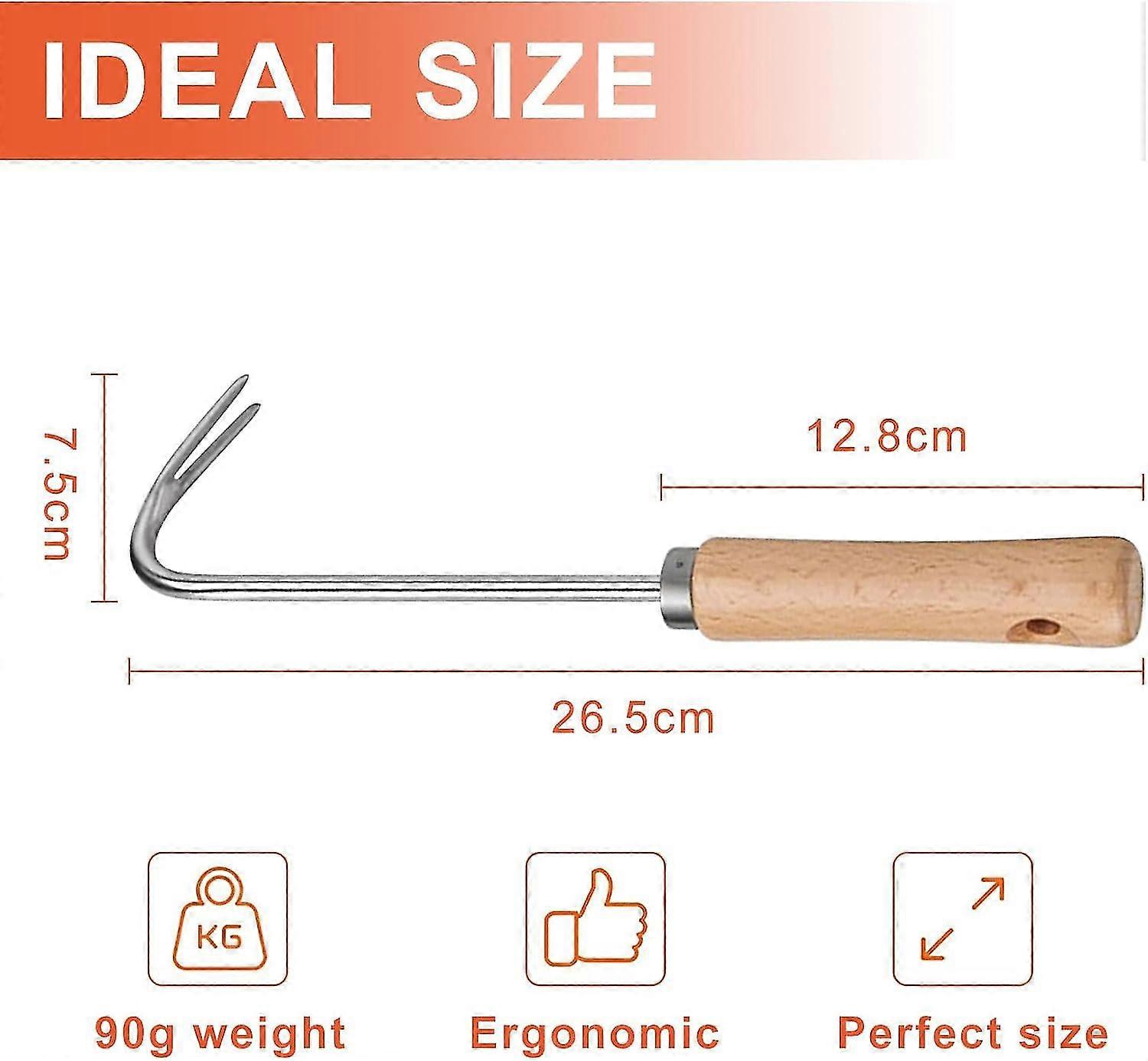 1PC Stainless Steel Weeding Tool, Manual Weeding Machine with Wooden ...