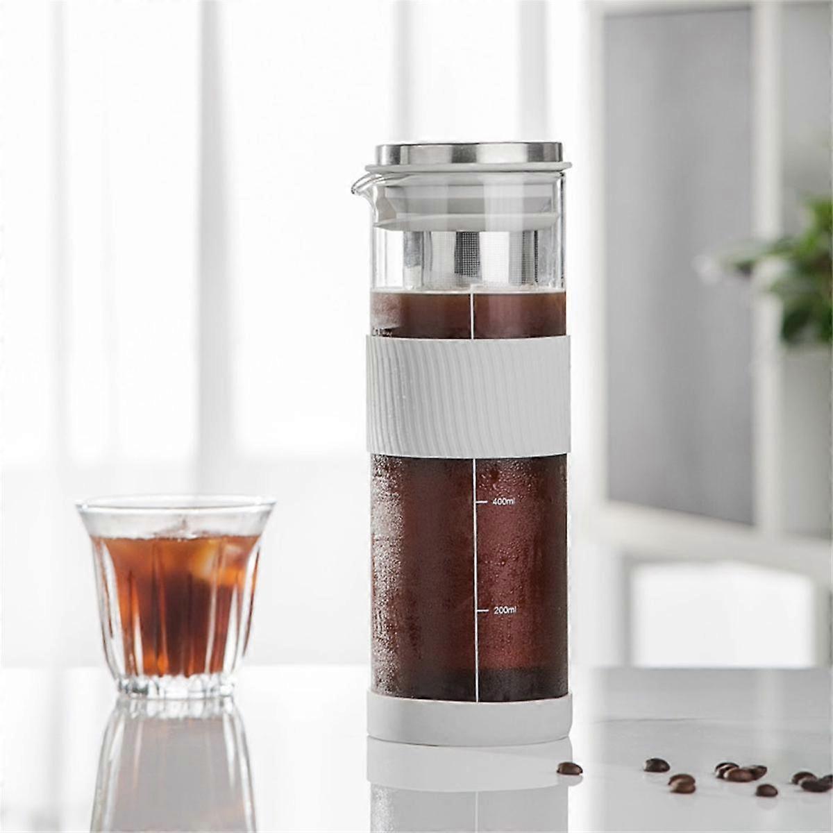 Portable Airtight Cold Brew Iced Coffee Maker Tea Infuser -800ml Cold ...