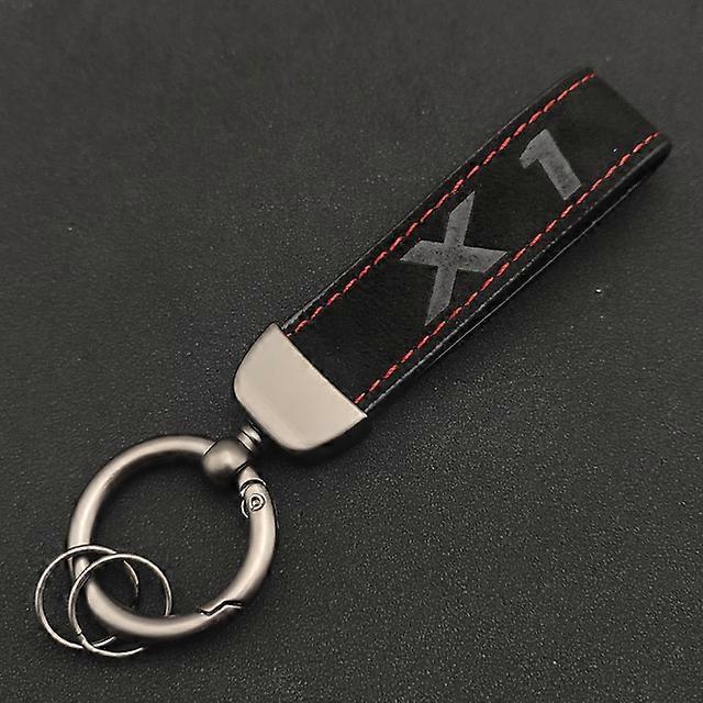 Luxury Women Men Suede Leather Car Keychain Accessories For BMW X5 ...