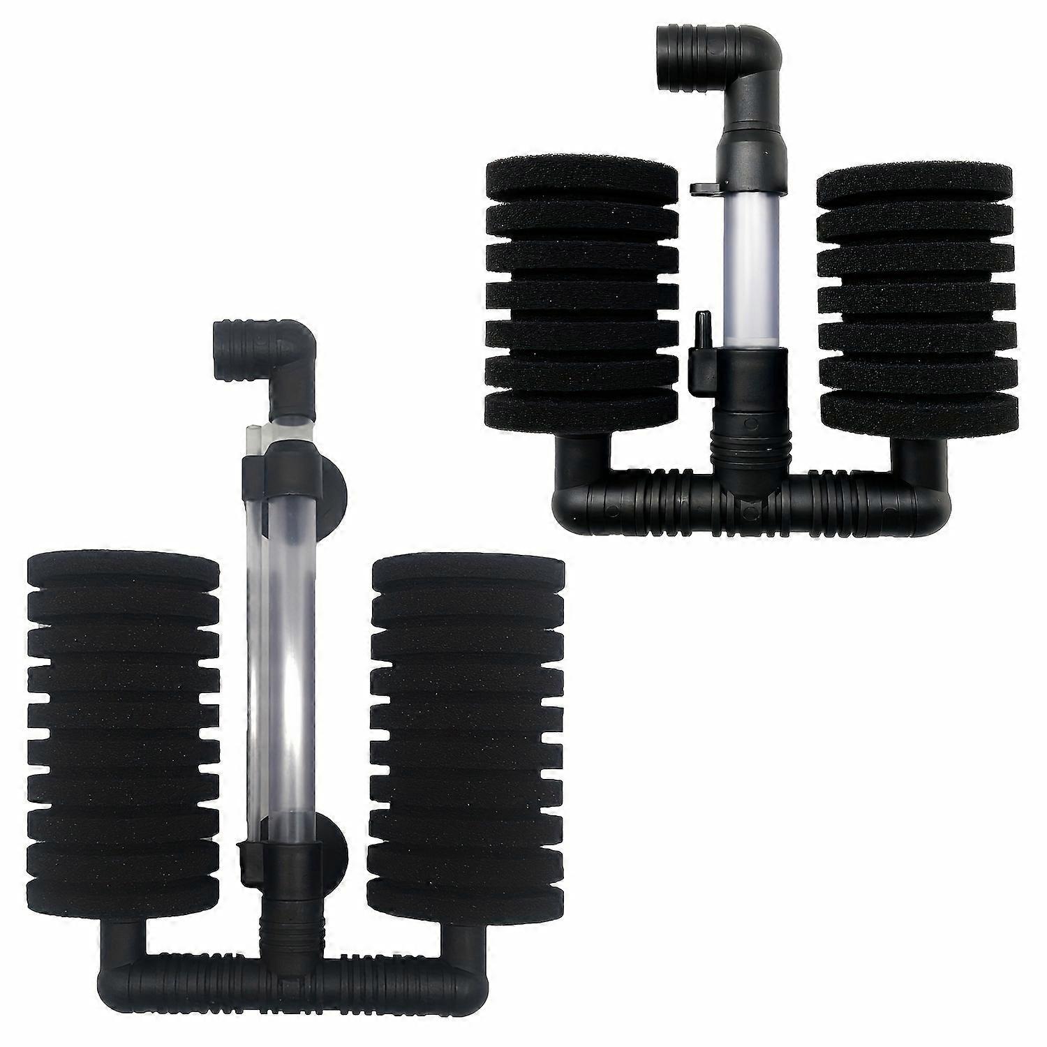 Ultra-Quiet Biochemical Cotton Aquarium Filter - Dual-Action Sponge, Air-Driven, Adjustable ...