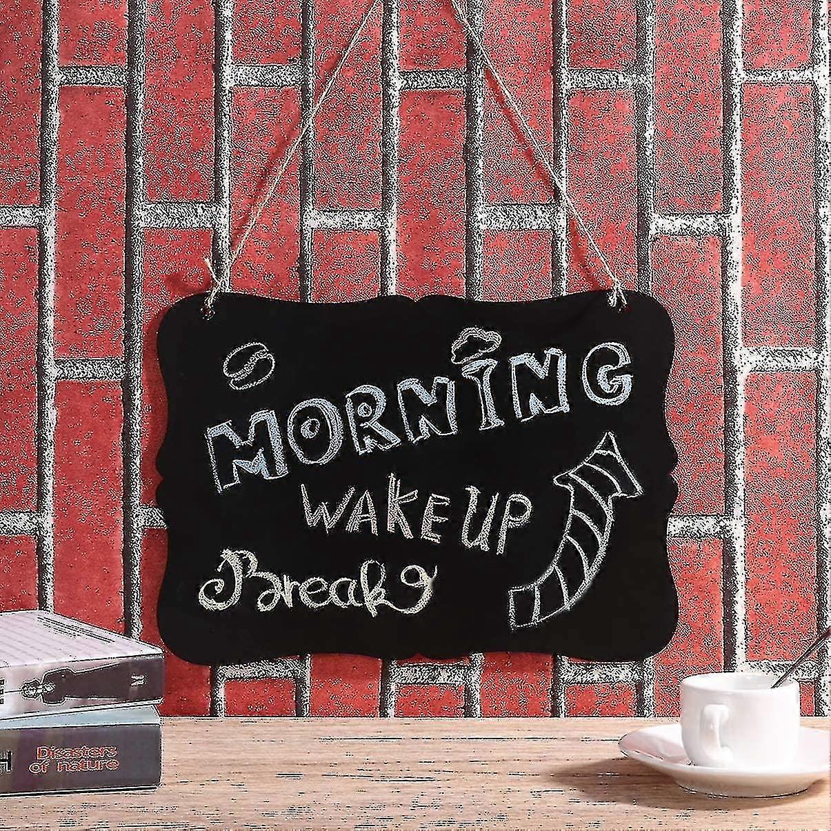 Chalkboard Sign Double-sided Hanging Chalkboard Mini Message Signs ...