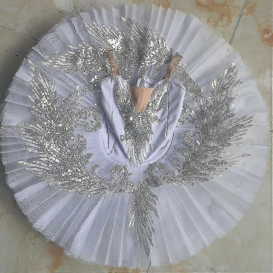 Adult Kids Classic Professional Ballet Tutu White Swan Lake Pancake ...