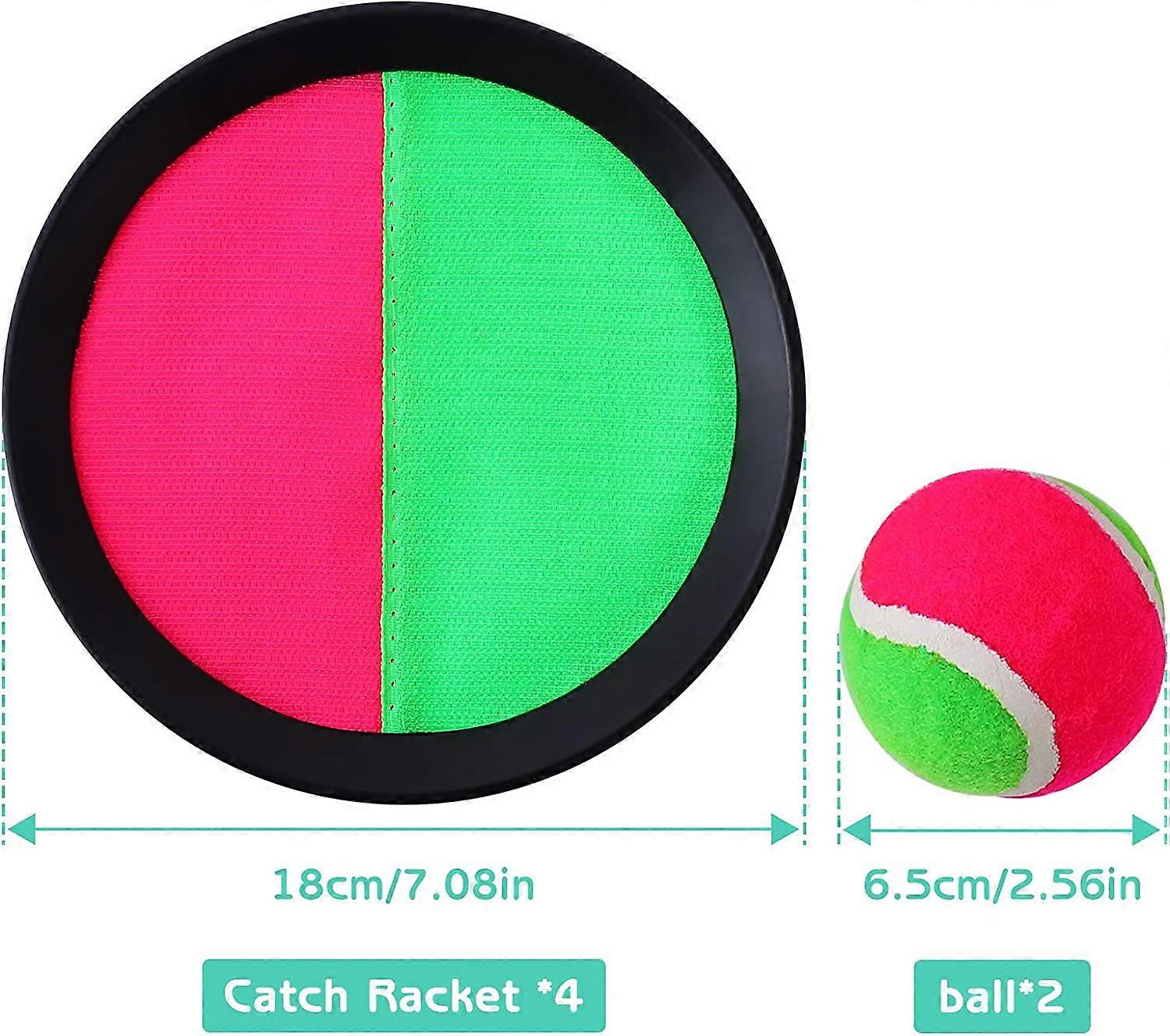 Pickle Ball Set Paddle Catch Ball Game Set – 2-Pack, Toss & Catch Game ...