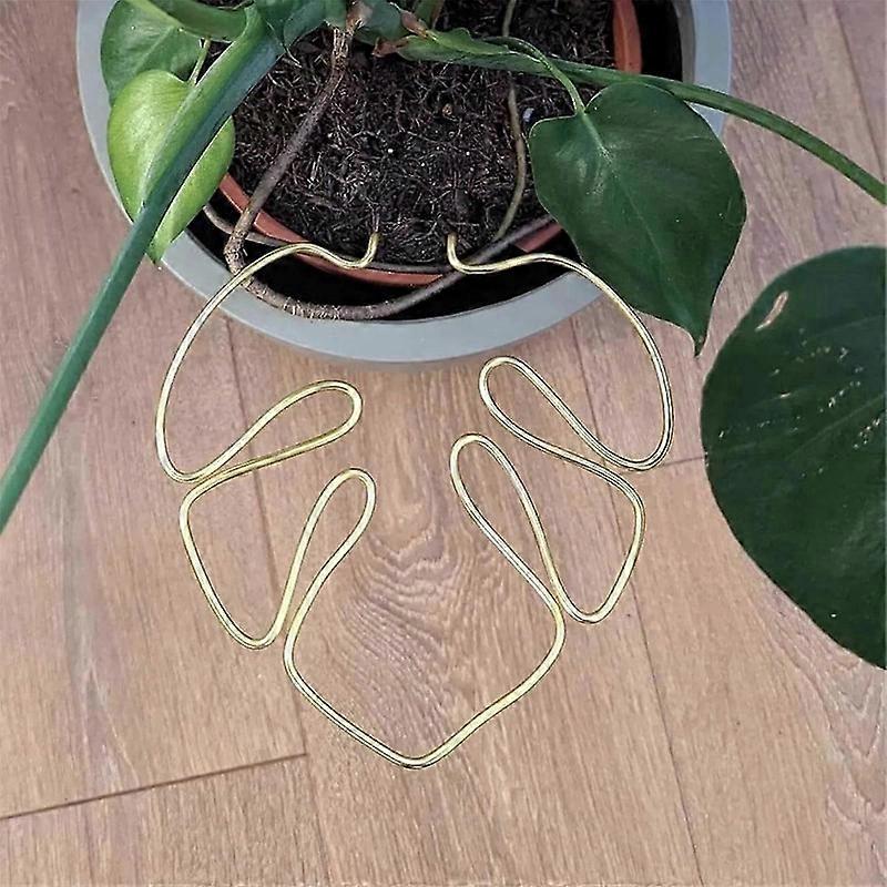 Monstera Shaped Plant Support Reusable Sturdy Alloy Plant Stem Support ...