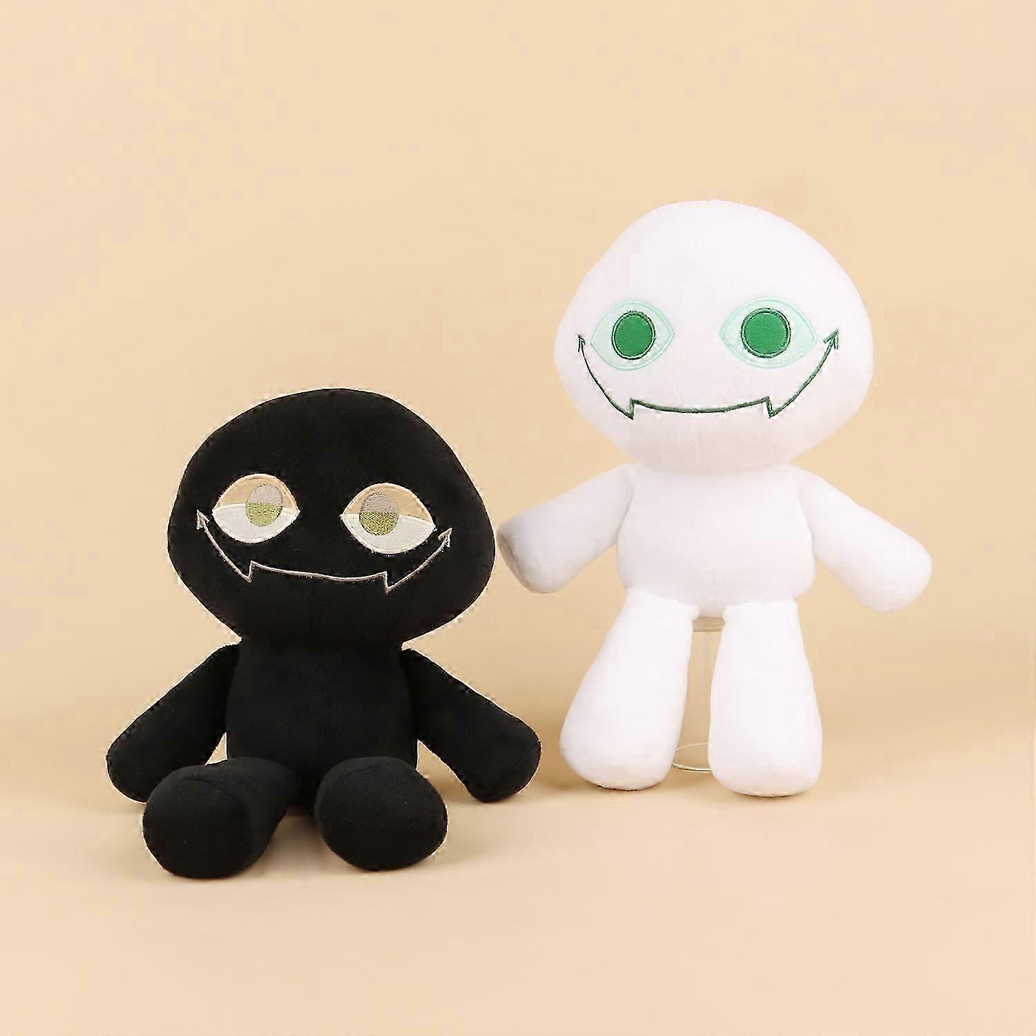 Slap Battles Bob Plush slap battle game Bob black and white plush doll ...