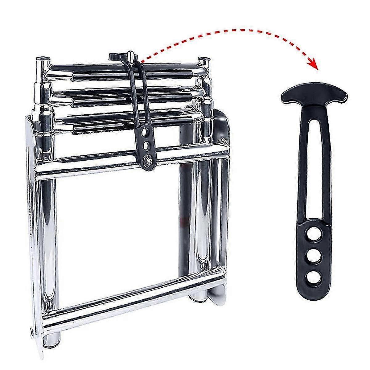 2 Pack Boat Telescoping Ladder Rubber Strap Boarding Fixed Lock Belt ...