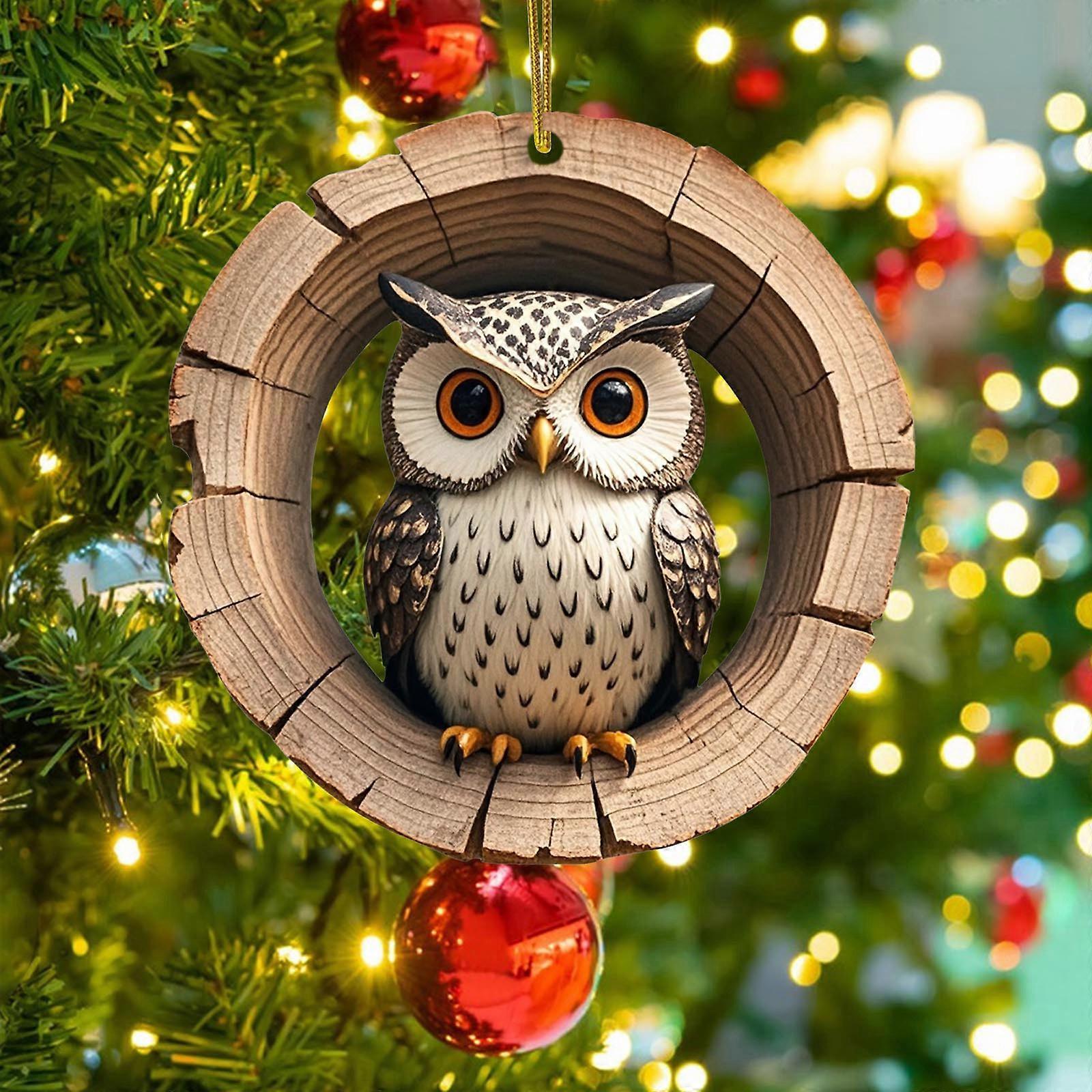 Animals Christmas Ornaments - Acrylic Forest Animals Decorations for ...