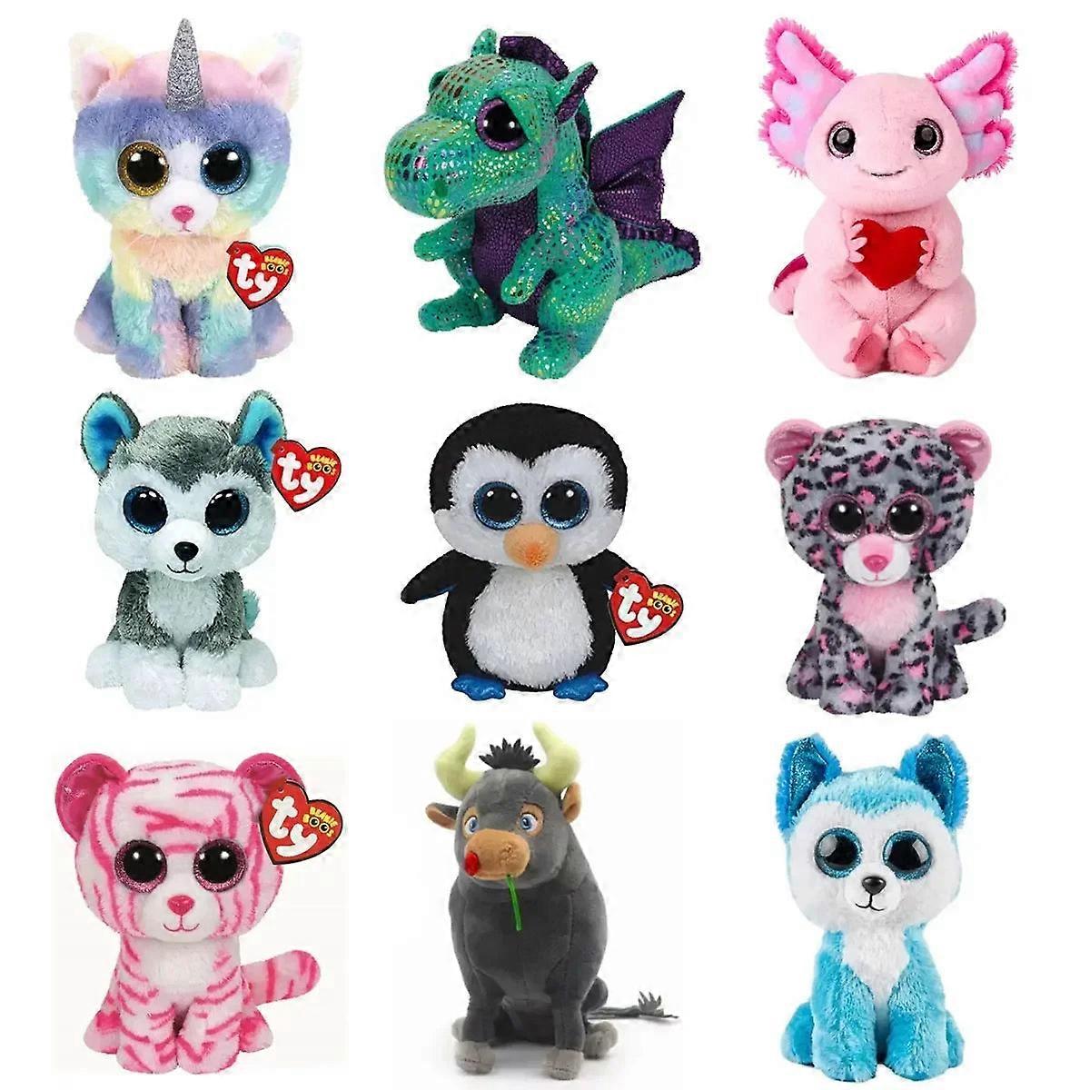 Cute 15cm Plush Toy Set: Dog, Axolotl, Bull - Kids Birthday Christmas ...