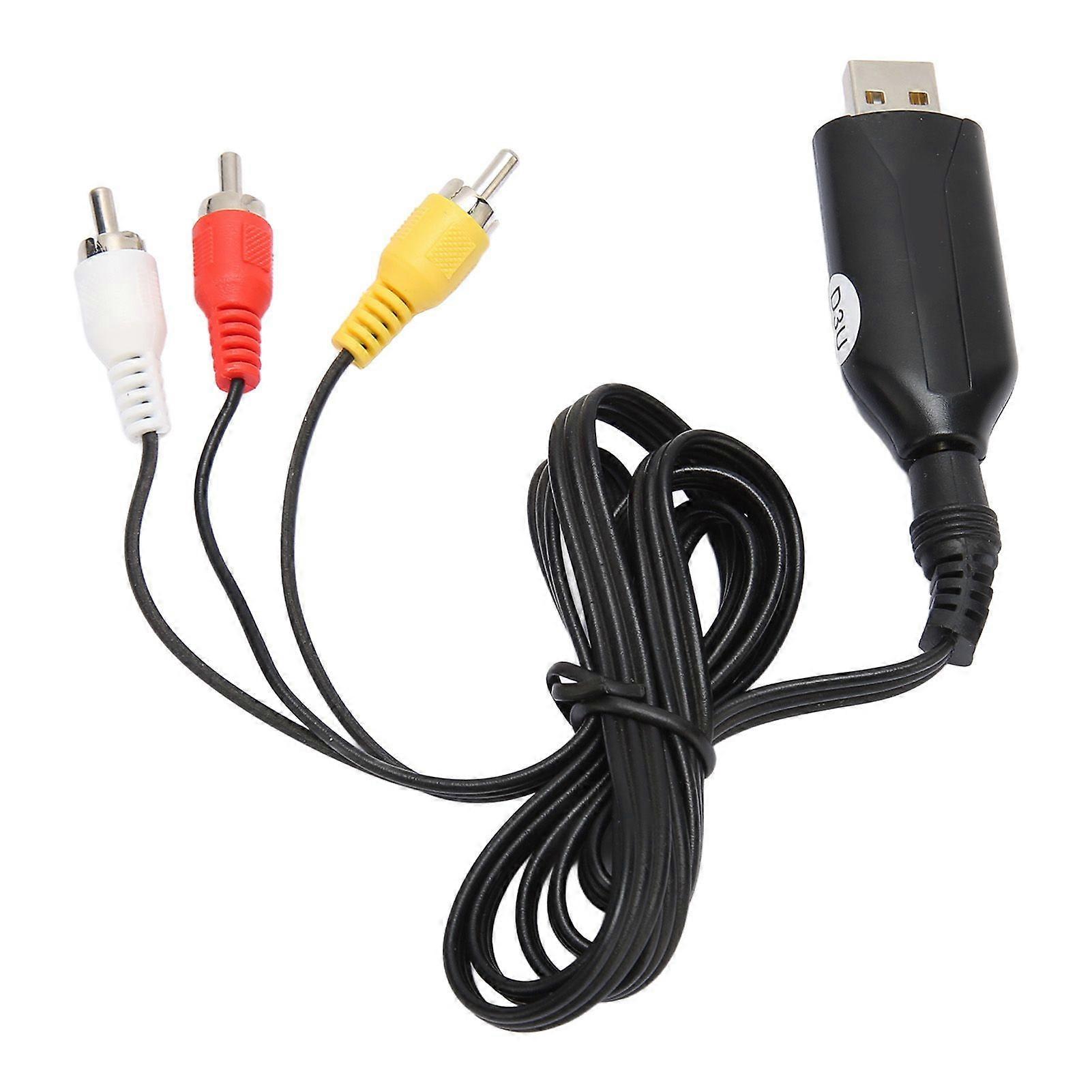 USB Video Capture Card Professional Plug and Play VHS to DVD RCA AV to ...