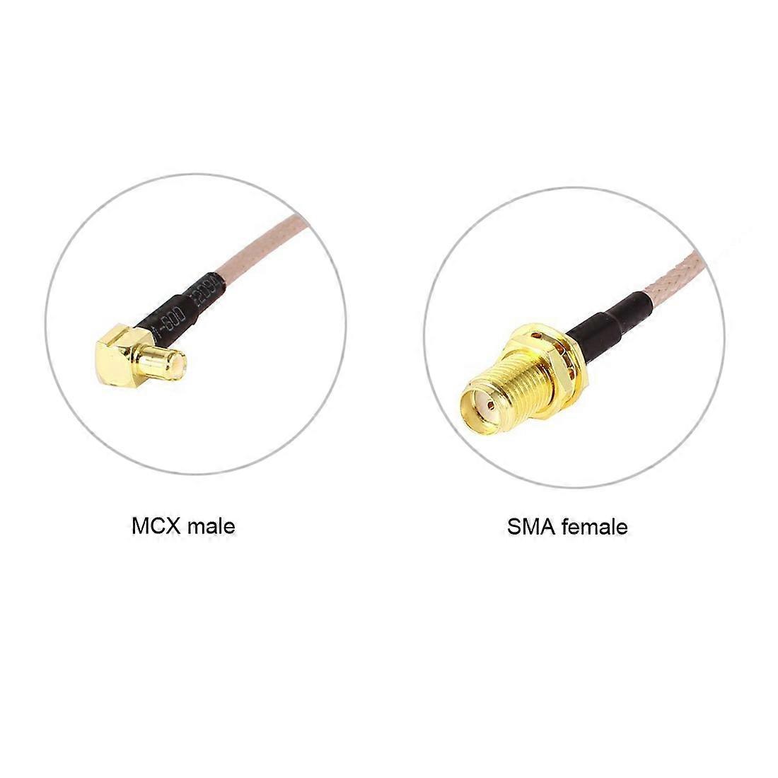15cm SMA Female to MCX Male Right Angle Adapter RF Coaxial Coax RG316 Cable | Fruugo UK
