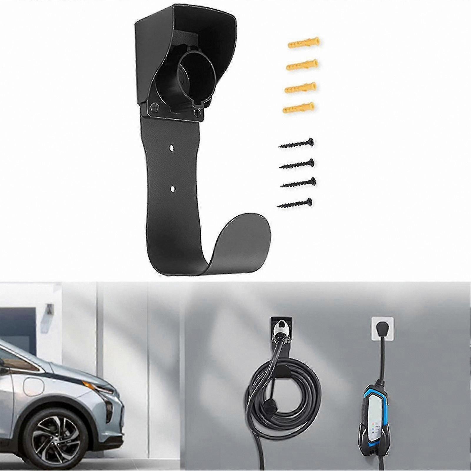 Wall Mount EV Charger Bracket with Organizer for Electric Car ...