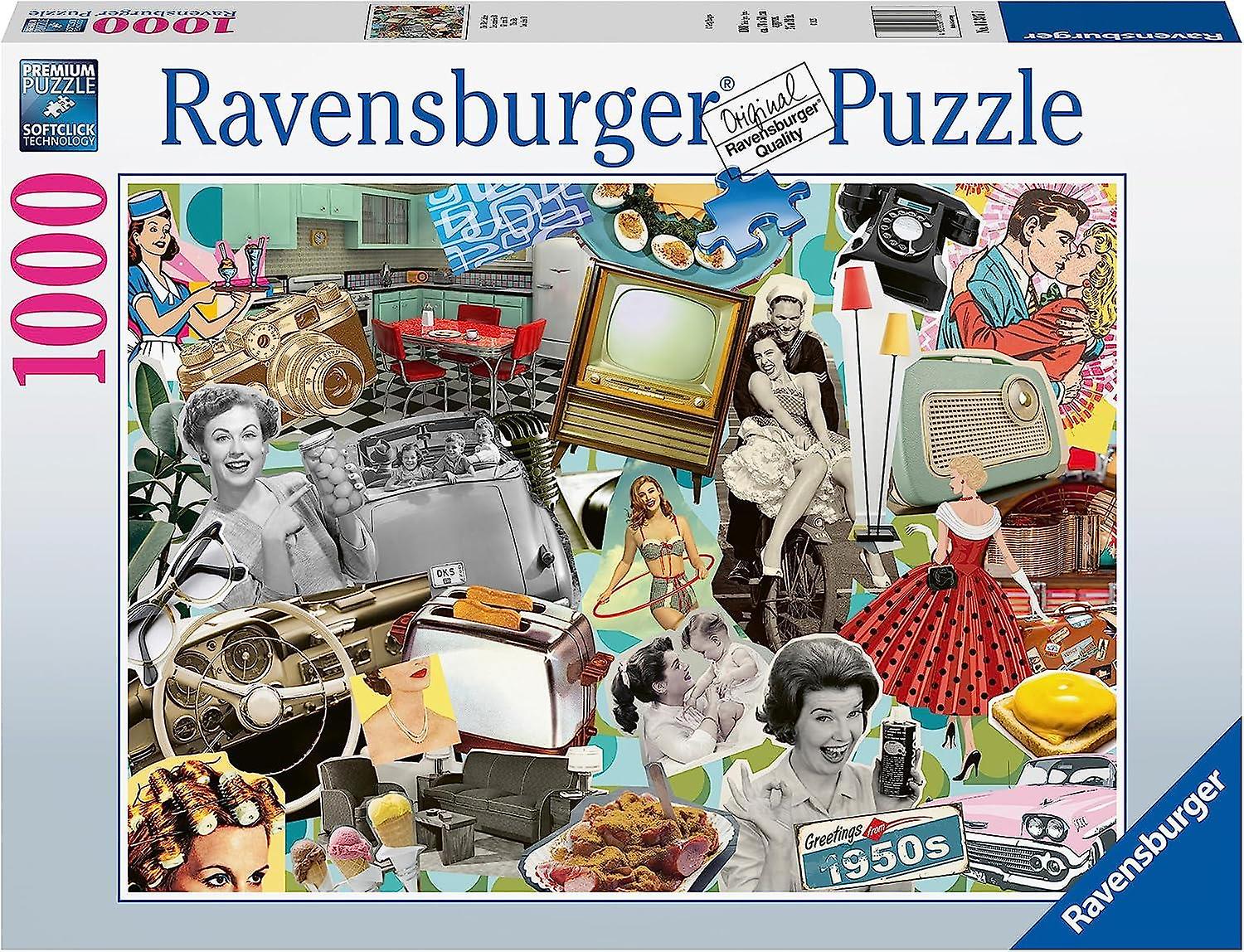 Ravensburger The 50s Nostalgia Jigsaw Puzzle (1000 Pieces) | Fruugo UK