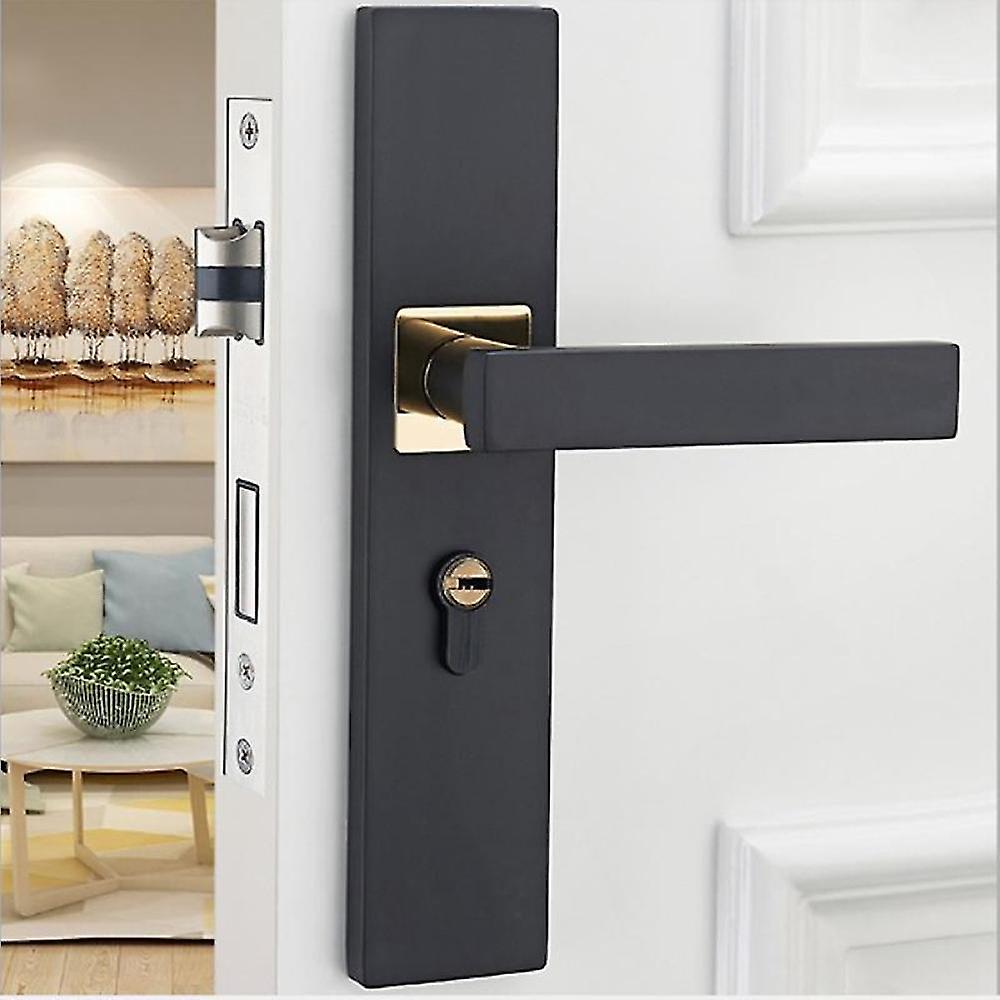 Minimalist Door Lock Bedroom Door Handle Lock Interior Anti-theft Room ...