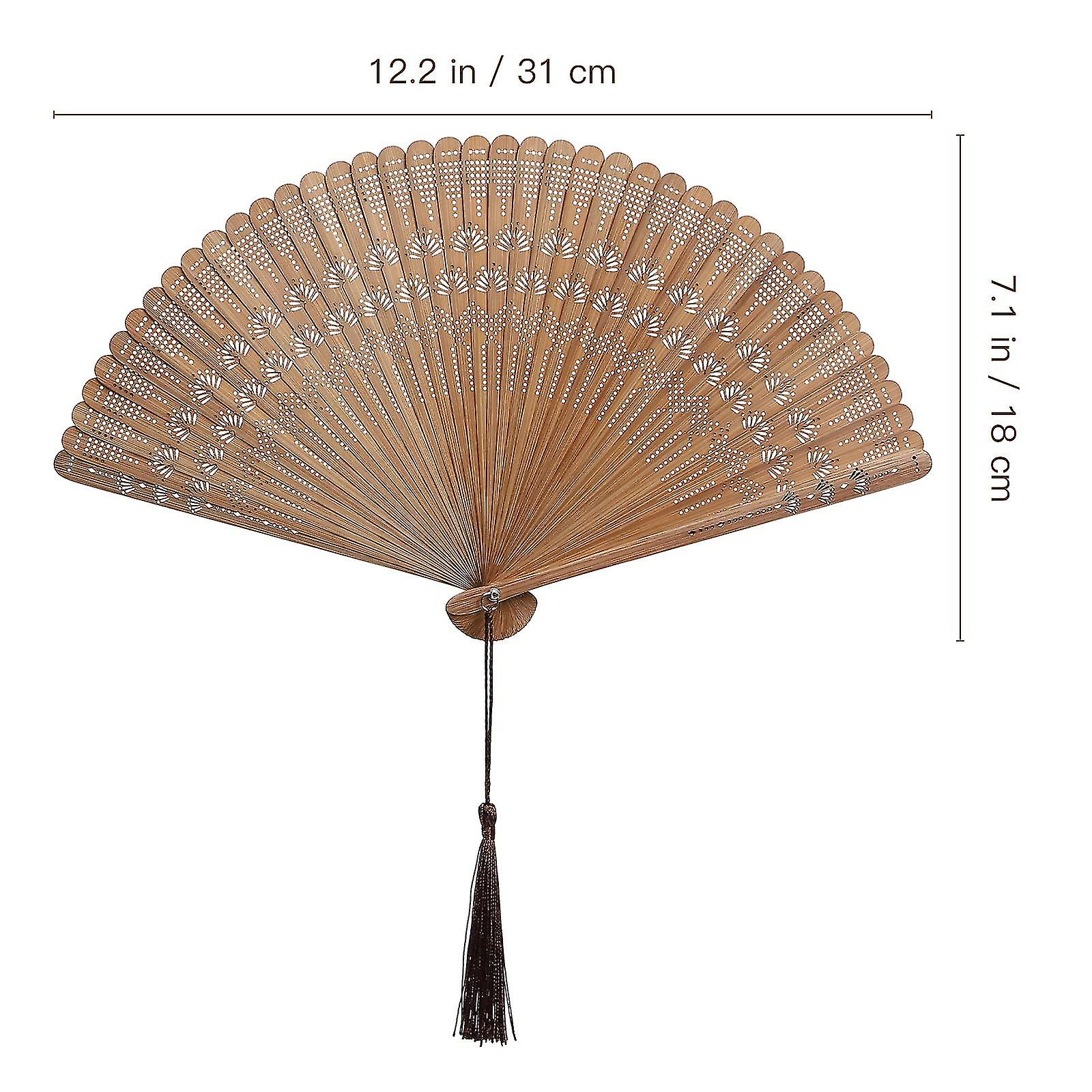 Bamboo Hand Fan Vintage Fan Wooden Hand Fan Wedding Bridal Party Favor ...