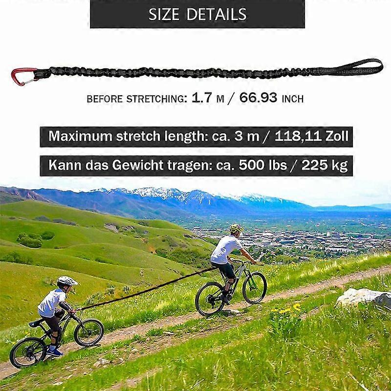 Children's Mountain Bike Tow Rope Elastic Rope for Children, Parent ...