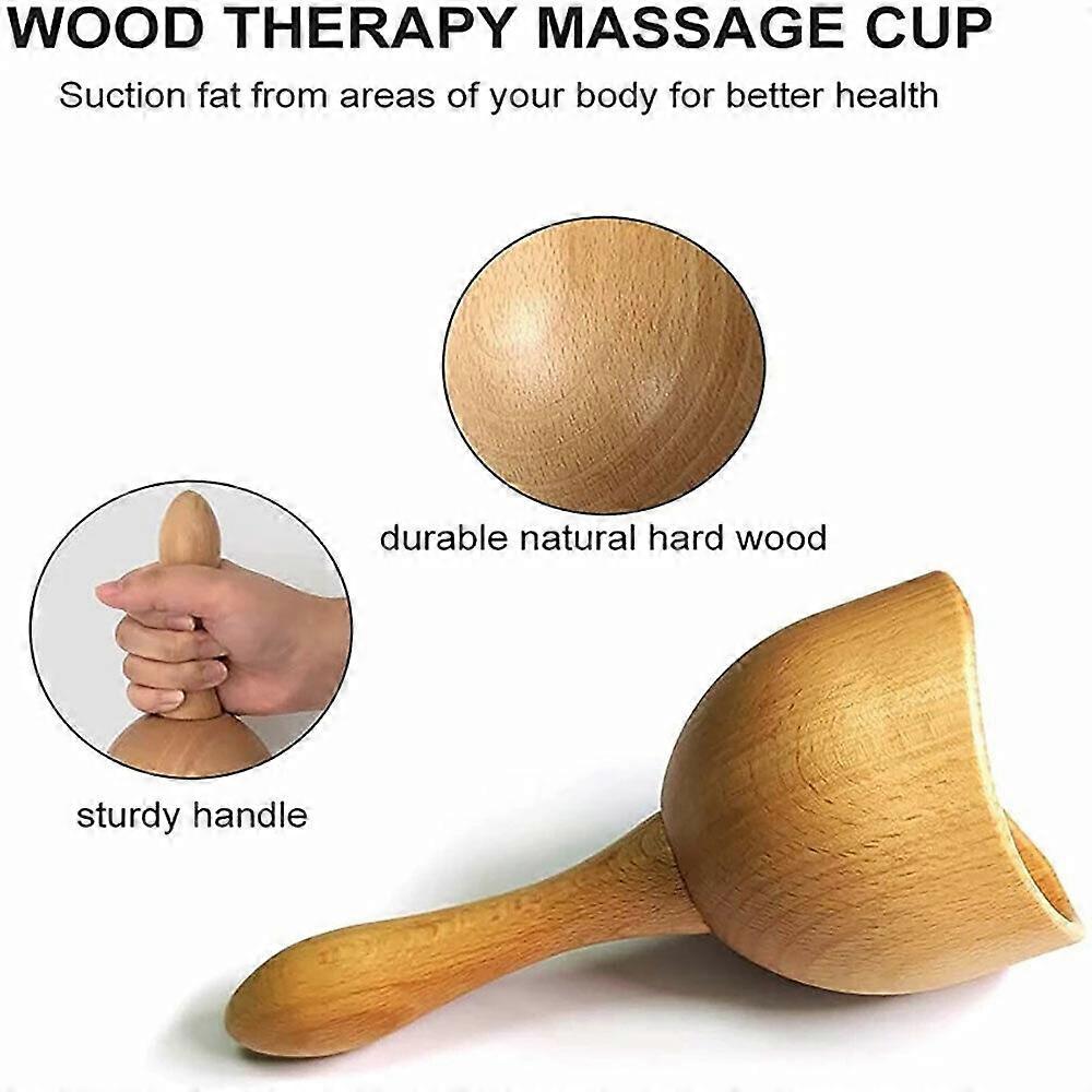 Wood Cupping Therapy Massage Guasha Tool Massager Body Lymphatic ...