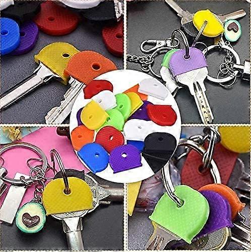 Key Caps, 24 Pieces Colourful Key Identification Rings Key Caps for Key ...