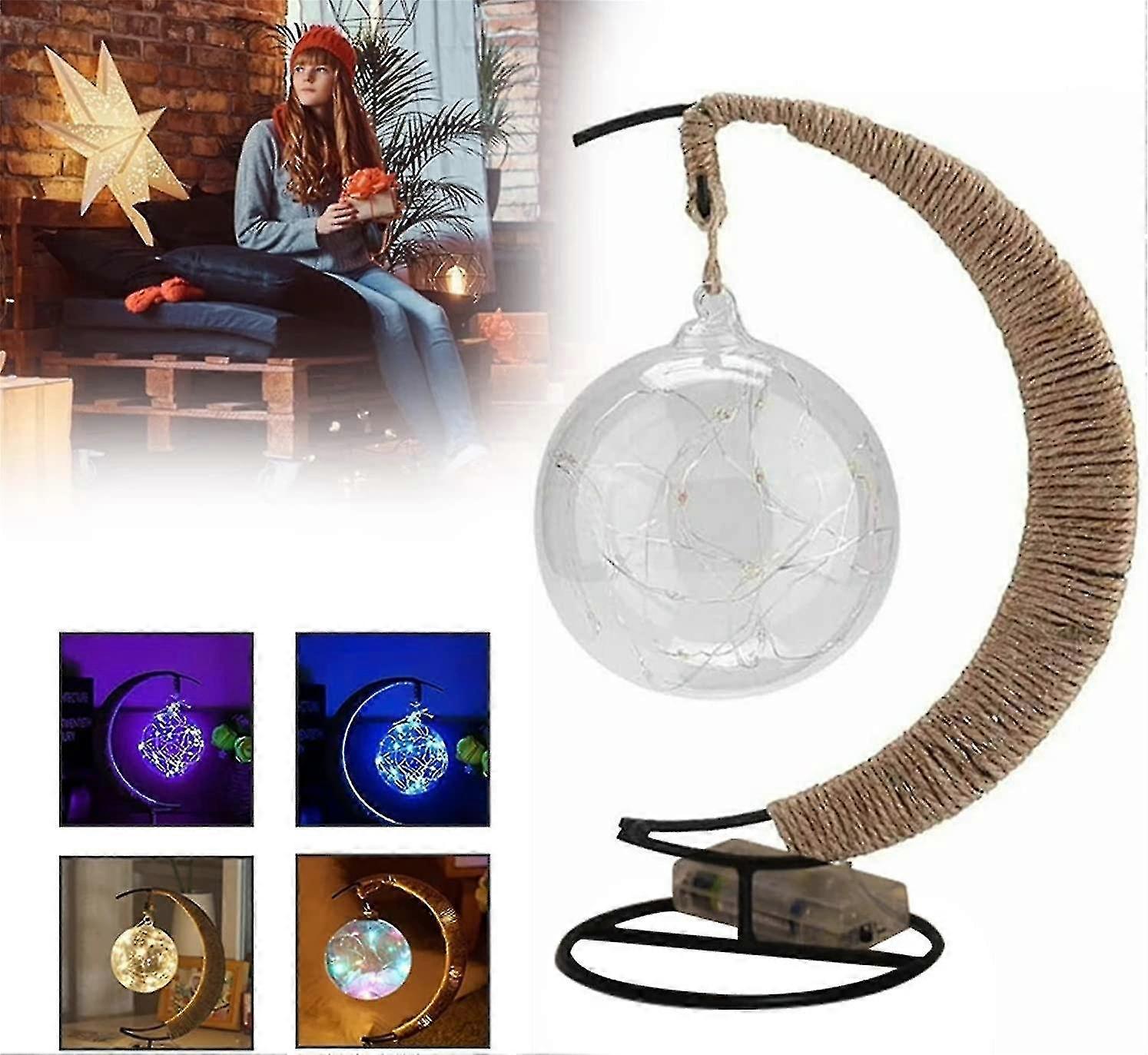 Enchanted Lunar Lamp,led Lantern Moonlight Room Decoration,hanging Moon ...