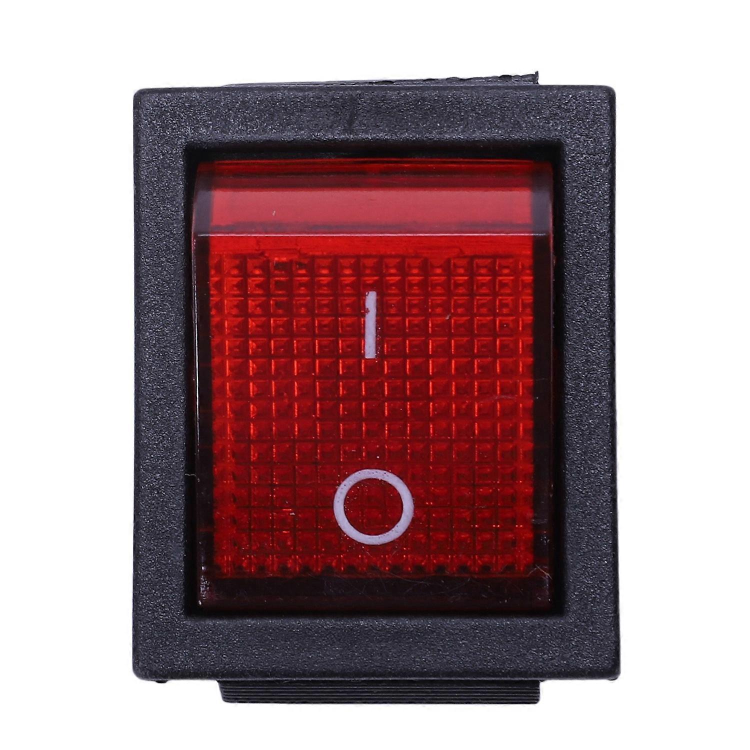 5 x Red Illuminated Light On/Off DPST Boat Rocker Switch 16A/250V 20A/125V AC | Fruugo UK