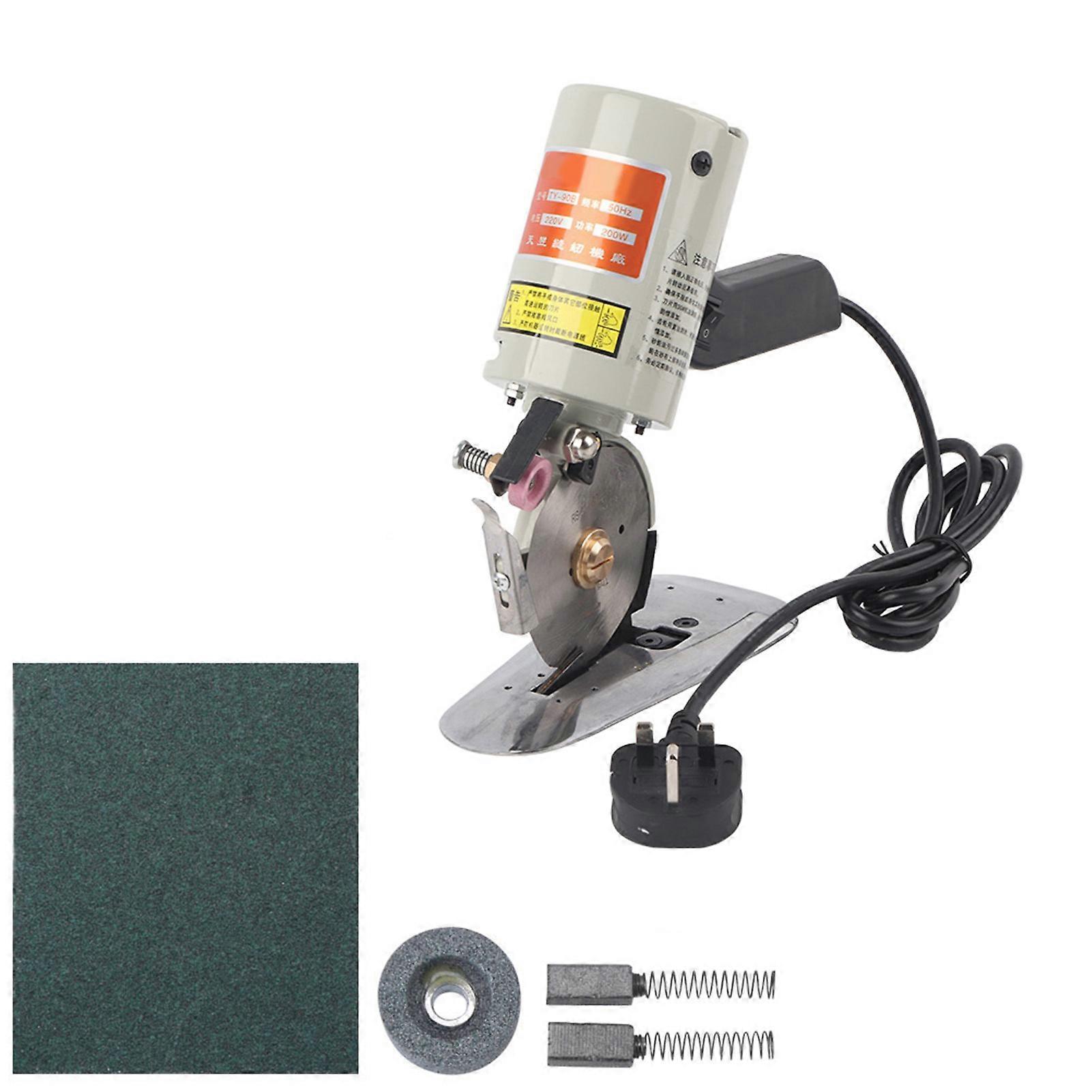 90mm Blade Electric Cloth Cutter Fabric Cutting Machine(UK plug 220v ...