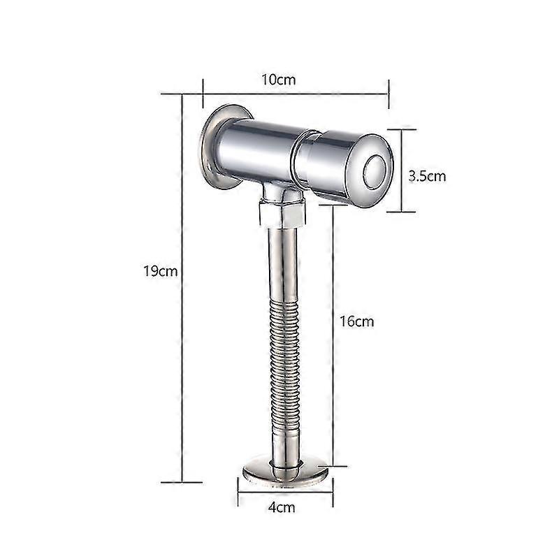 Urinal Valve Push Button,bathroom Urinal Flush Valve Brass Concealed ...