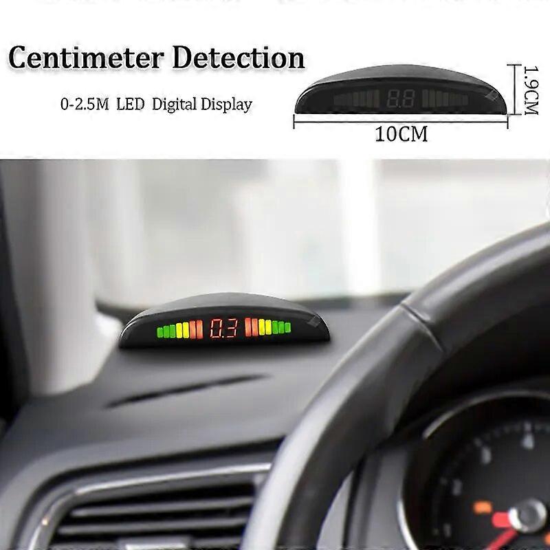 Parking Sensor Parking Kit LED Display 22mm 4 Sensors Backlight Reverse ...