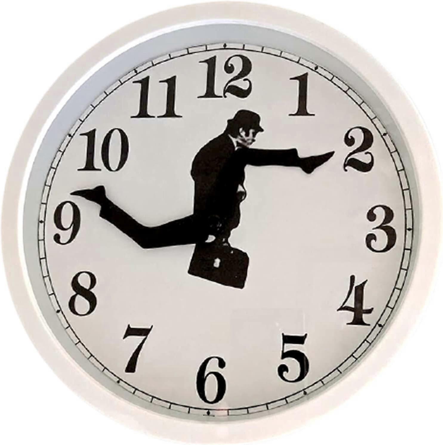Inspiration Silly Walk Wall Clock Funny Modern Silent Wall Clock ...