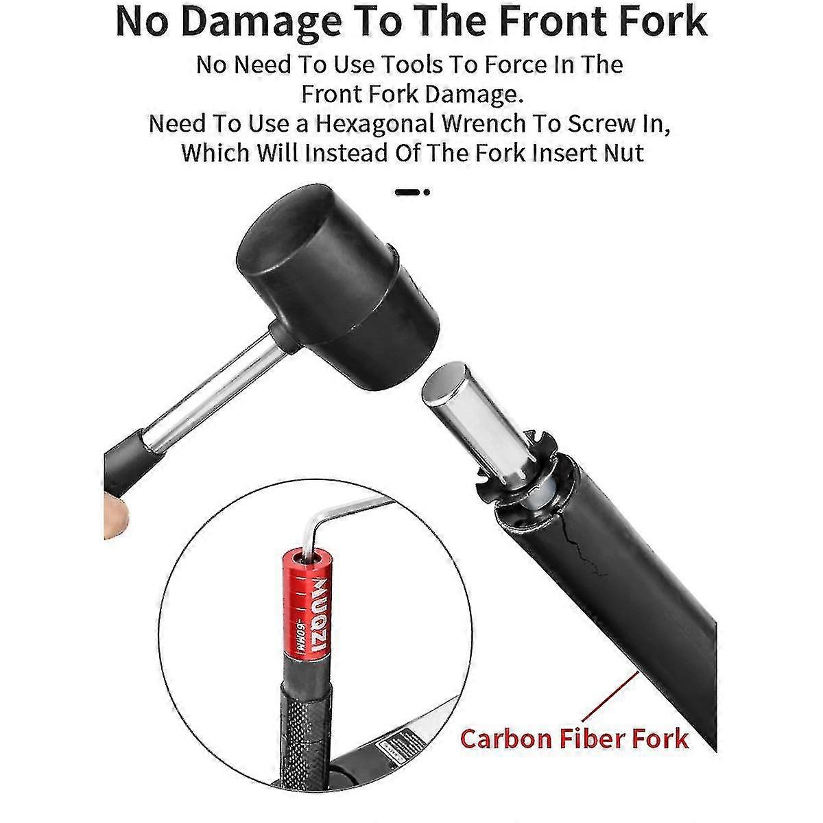 Fork Stem Extender Bike Handlebar Stem Extender Alloy Carbon Fiber Fork ...