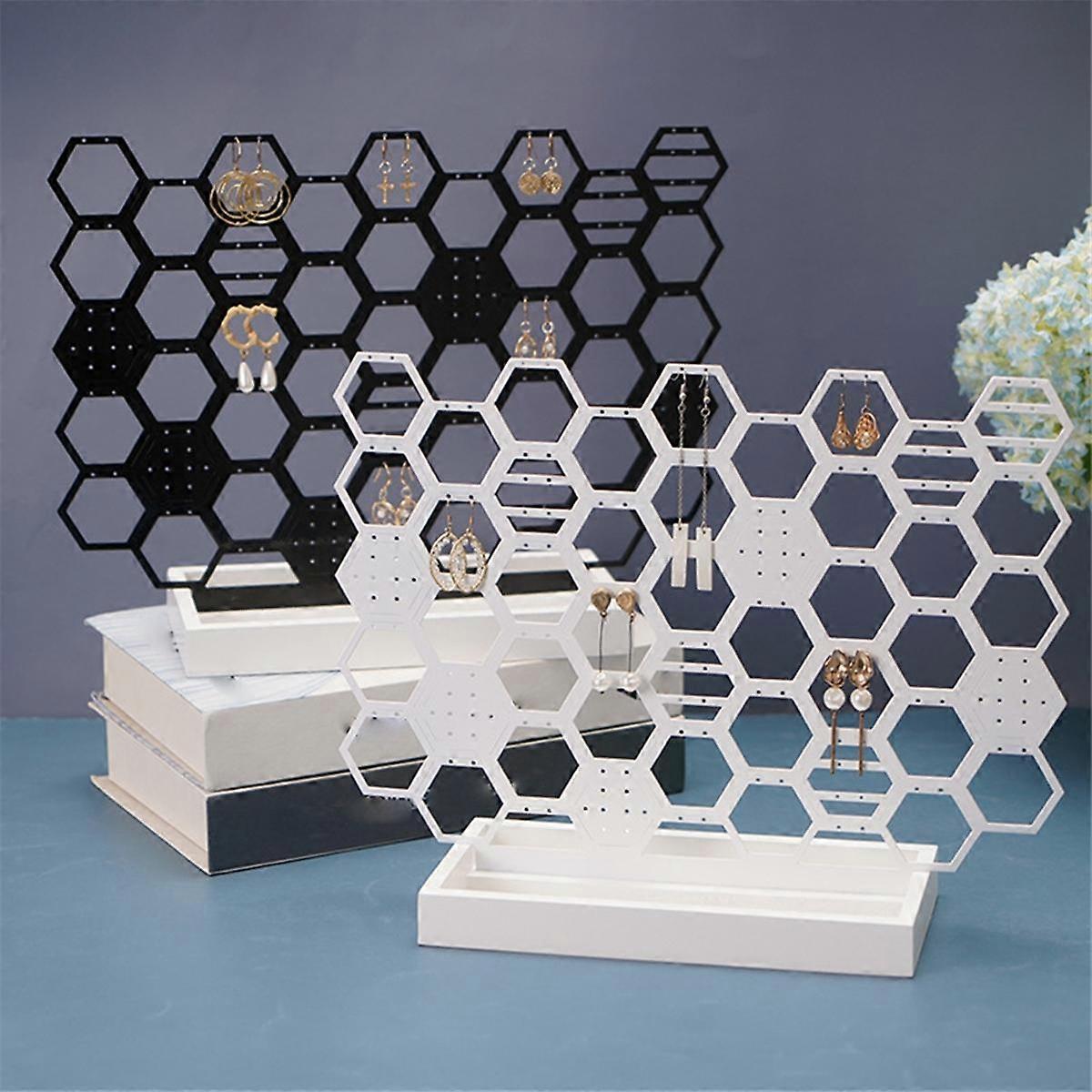 Honeycomb Black Jewelry Rack Storage Rack Necklace Bracelet Jewelry ...