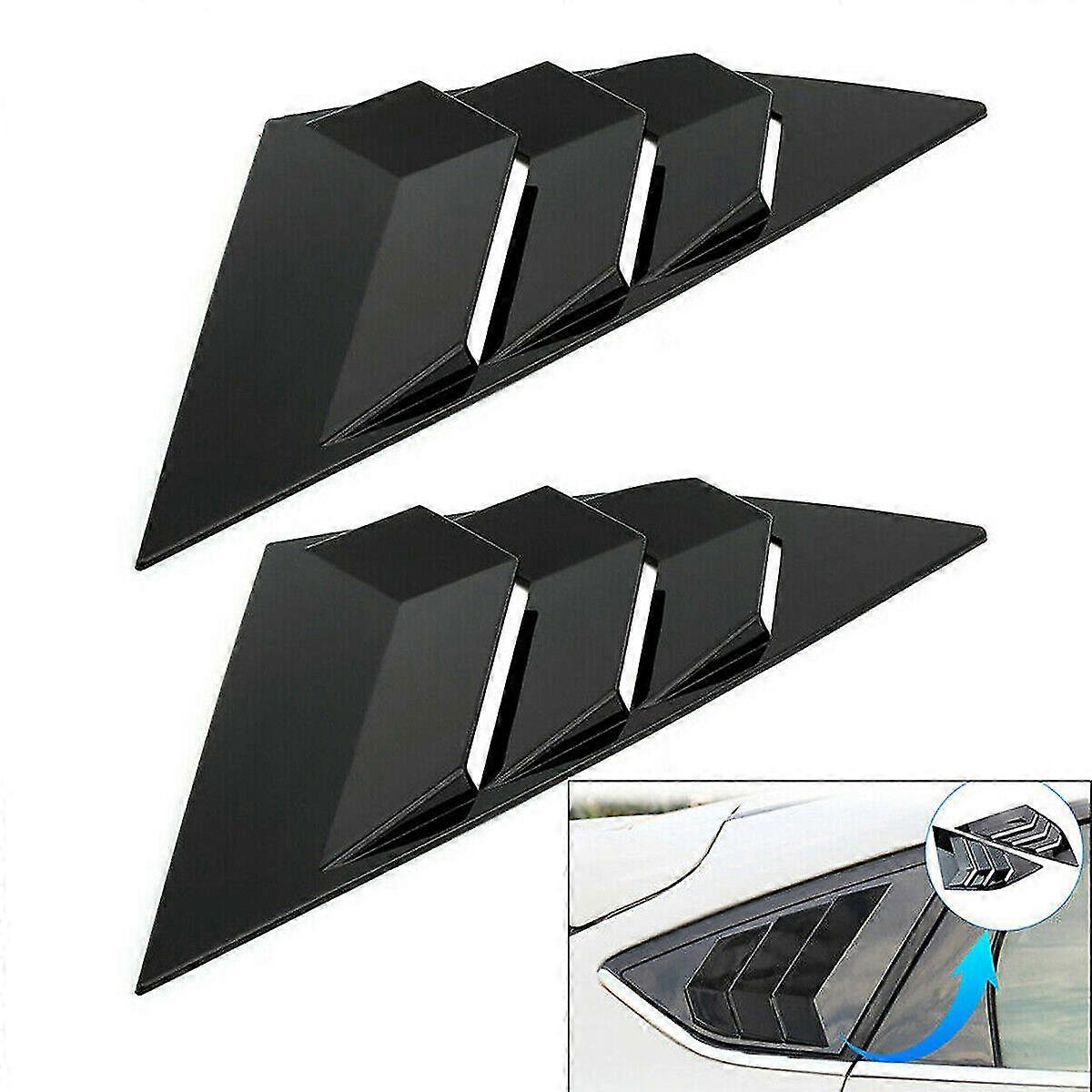 Rear Window Louvers Car Blinds Side Tuyere Louvers Vent For Ford Focus ...