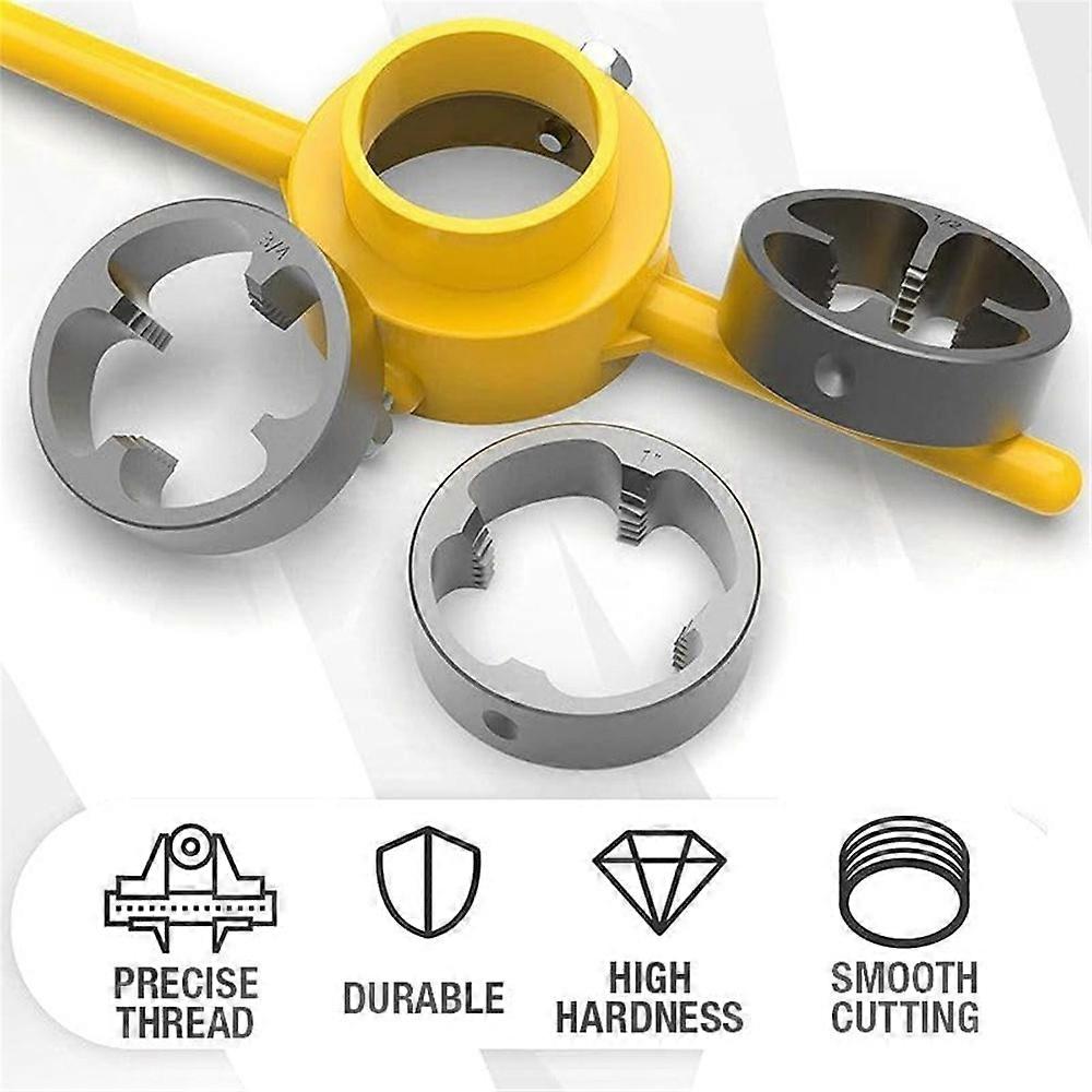 Plastic Pipe Thread Die Kit, 6Pcs Water Pipe Die Plastic Pipe Die Tap ...