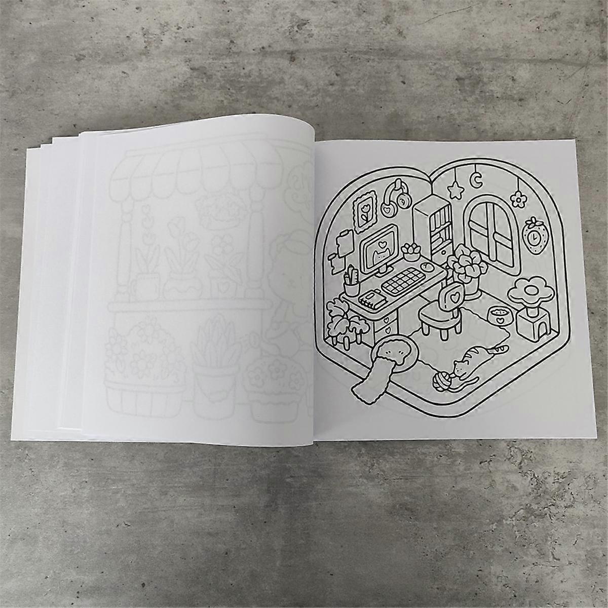 Little Corner: Coloring Book for Adults and Teens Super Cute Design of ...