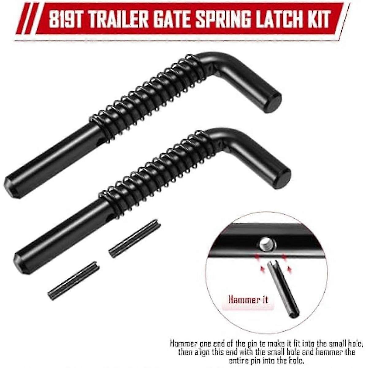 Trailer Gate Spring Latch Kit For Carry-on Utility Trailers, Heavy Duty ...