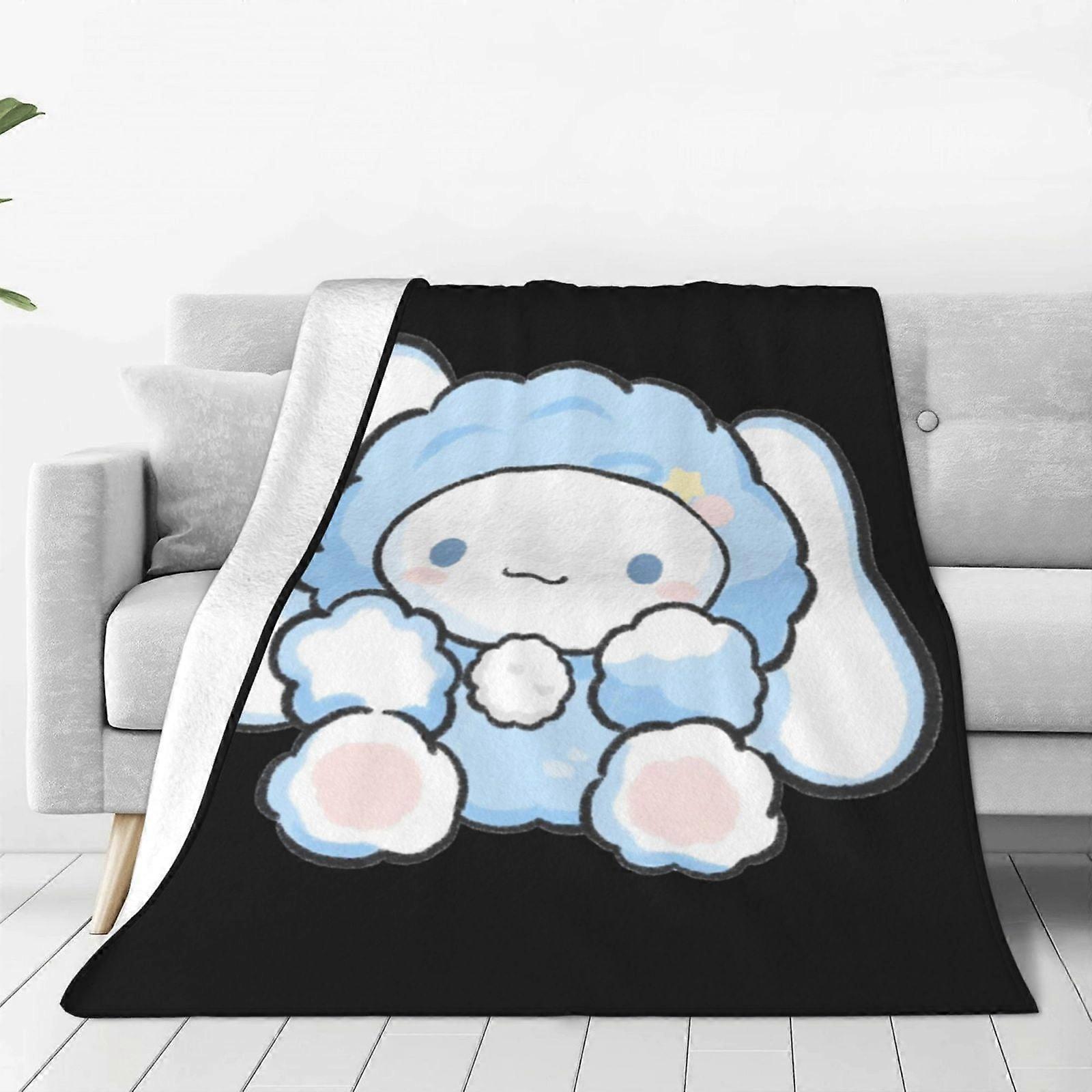 Cinnamoroll Bed Blanket Sofa Fleece Throw Blankets Plush Lightweight Warm Cozy Queen Blanket For ...