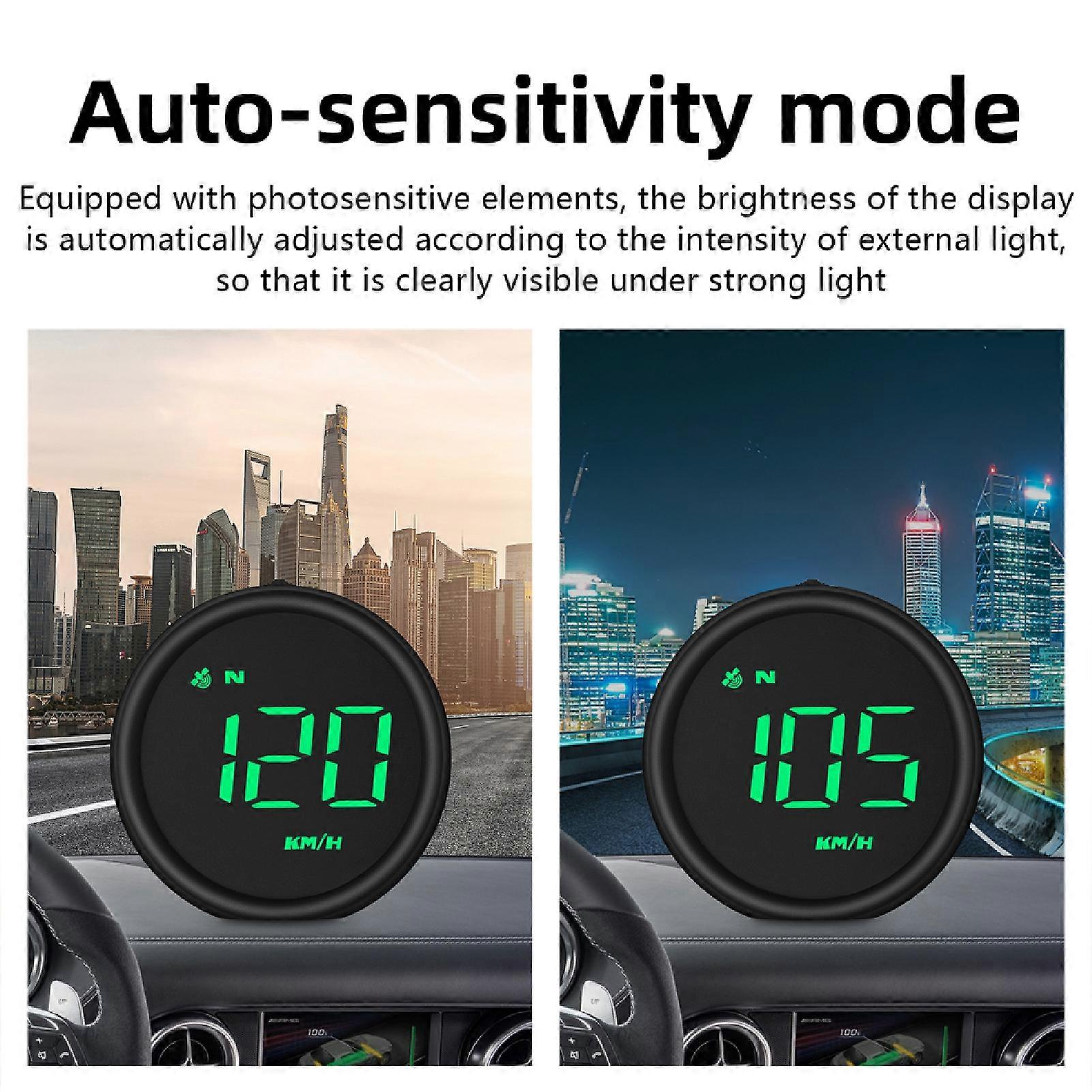 Digital Speedometer Convenient Wide Compatibility Plug Play 2.1-Inch ...
