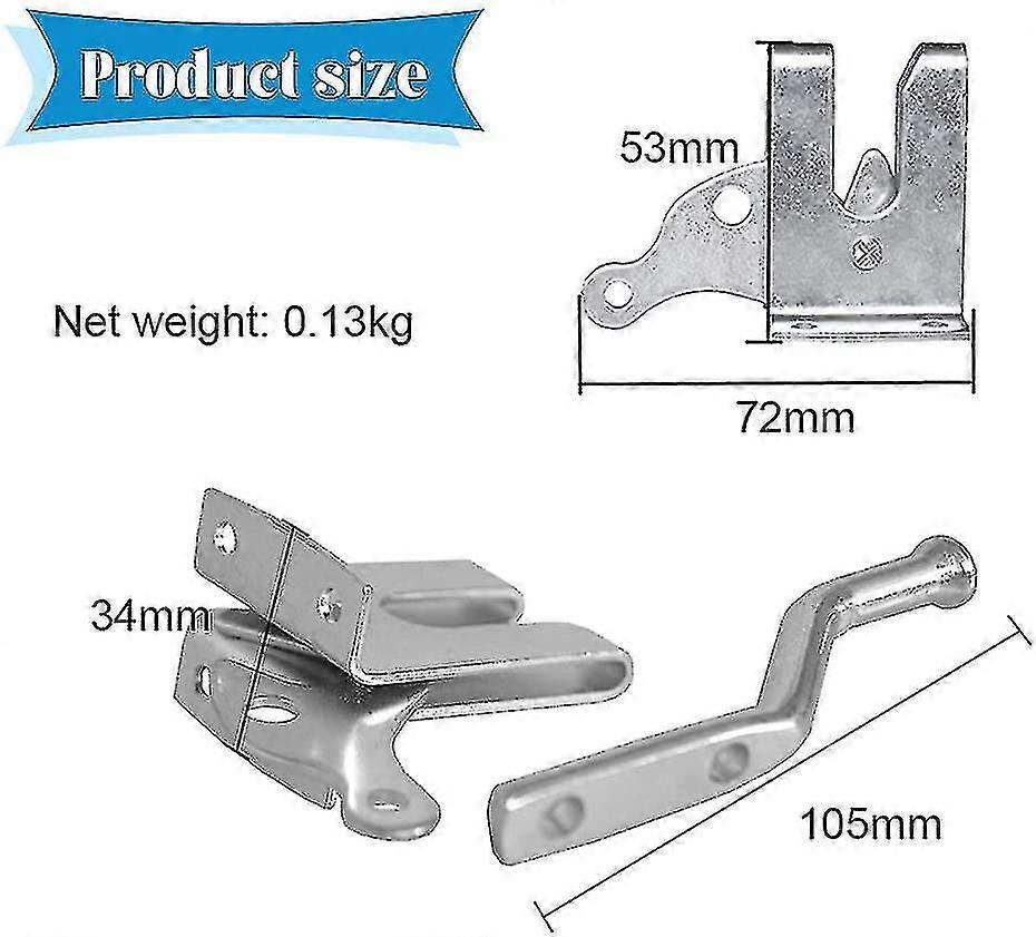 Stainless Steel Garden Gate Latch Lever Automatic Locking Garden Gate ...
