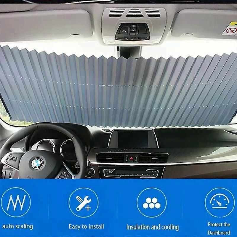 Car Retractable Sunshade Parasol Sunshade Front Rear Window Foldable ...