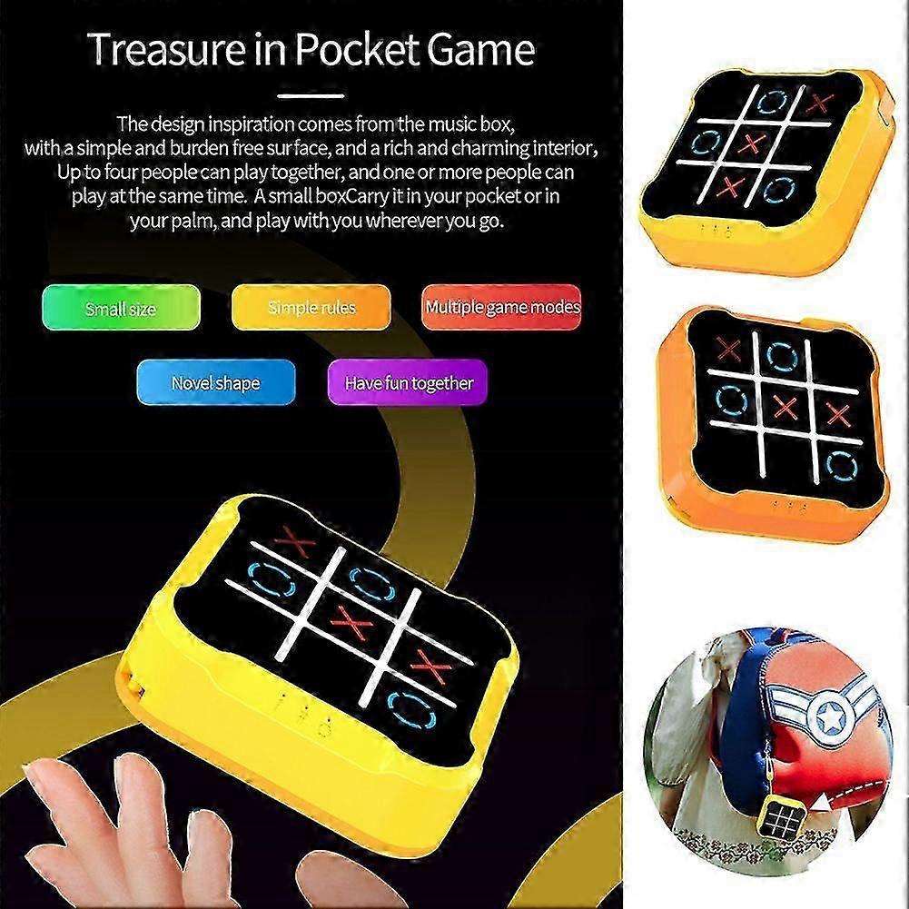 Tic Tac Toe Bolt Game, Brain Teaser Memory Game, Rechargeable Handheld ...