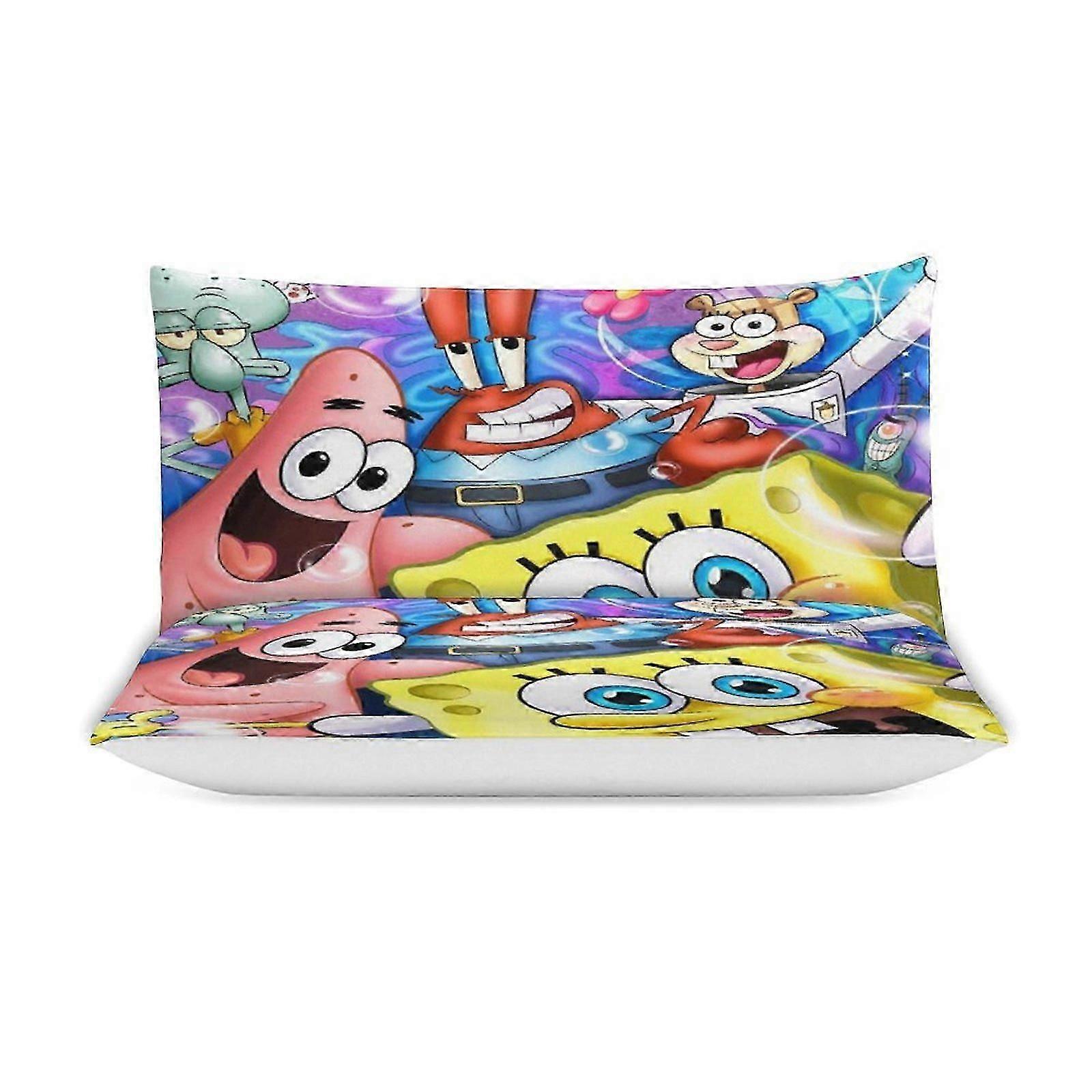 a2865 Bed Sheets SpongeBob SquarePants Bedding Set Duvet Cover Set ing ...