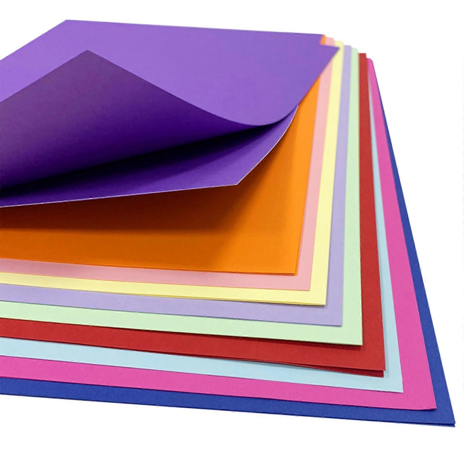 50 Sheets Coloured Card 8K Sheets Pack, Assorted Colors Drawing ...