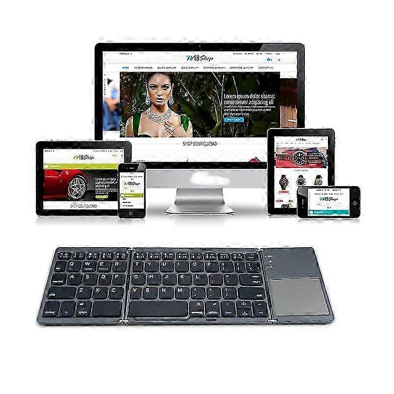 Foldable Keyboard, Ergonomic Keyboard, Keyboard With Touchpad, Wireless ...