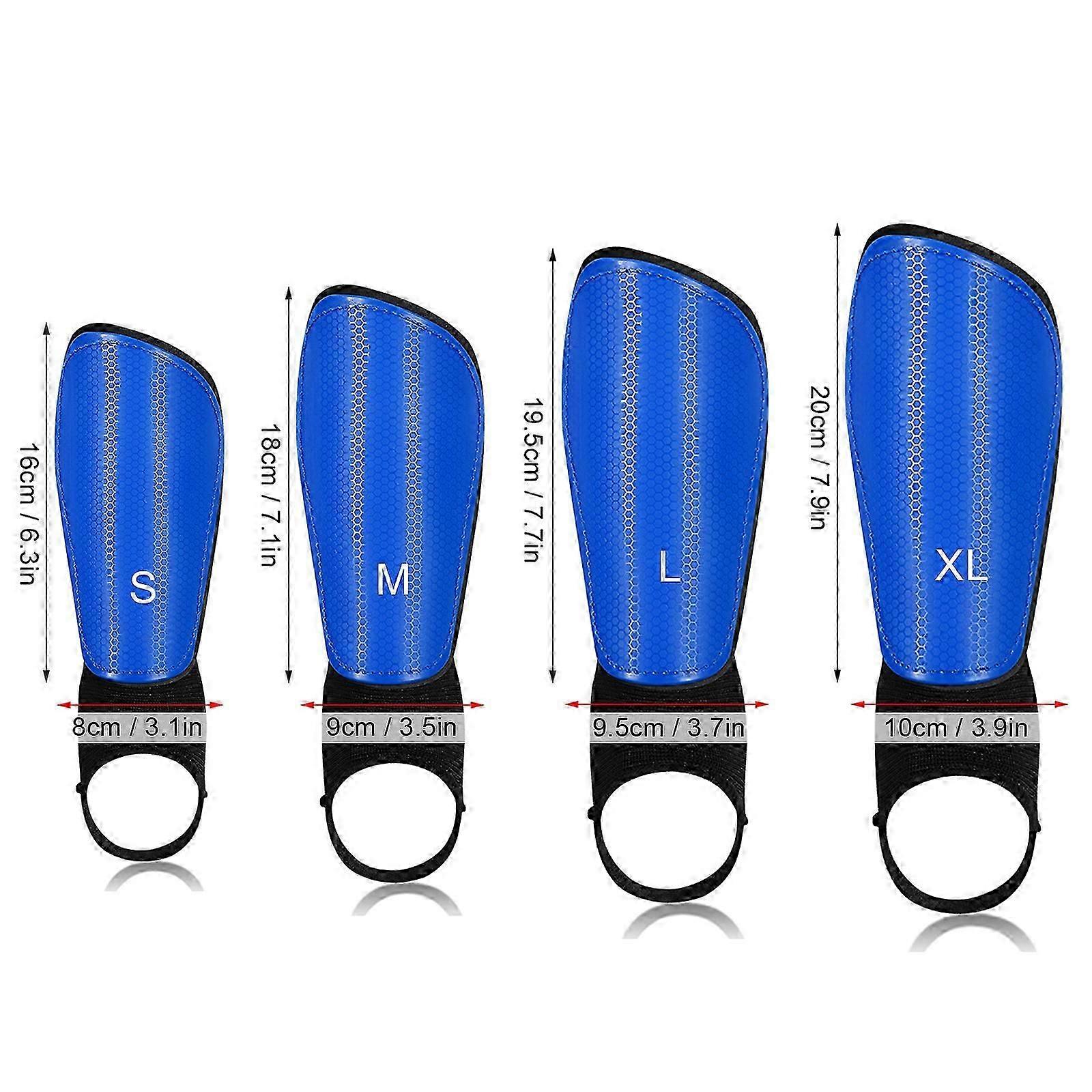 Soccer Shin Guard with Ankle Protector and Adjustable Straps Football ...