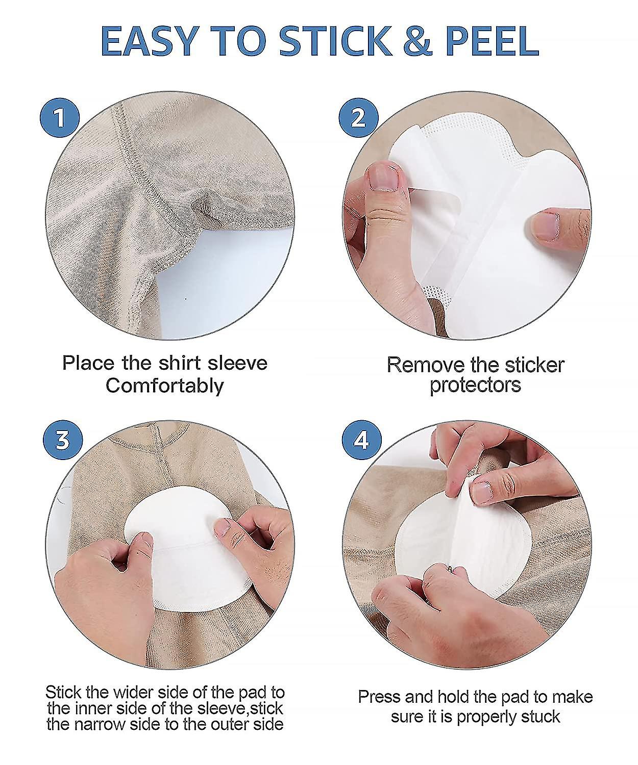 Underarm Sweat Pads - 100 Disposable Premium Absorbent Armpit Underarm ...