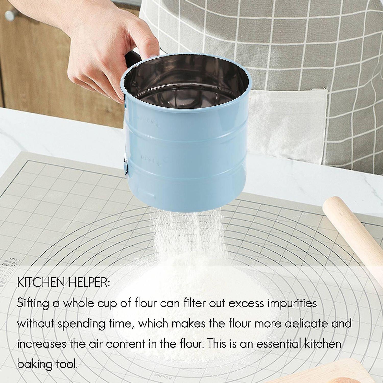 Flour Sifter For Ba,with 24 Mesh Less Steel Screen Ba Tool For , Flour ...