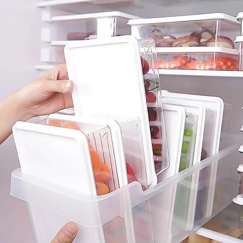 Food Containers Freezer Boxes With Lids Clear And Portable Fridge ...