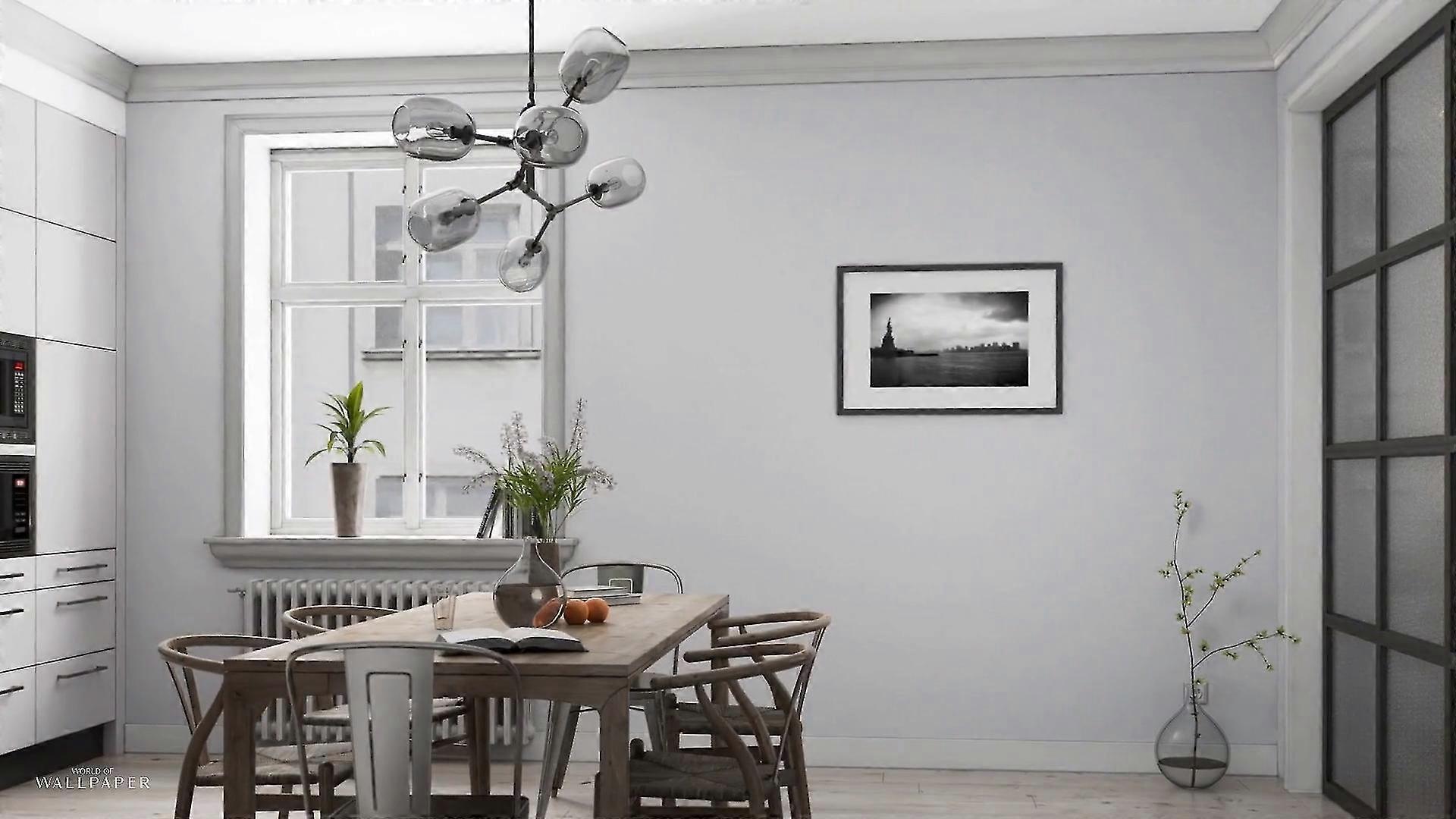 Roma Linear Texture Heavyweight Vinyl Wallpaper | Fruugo US