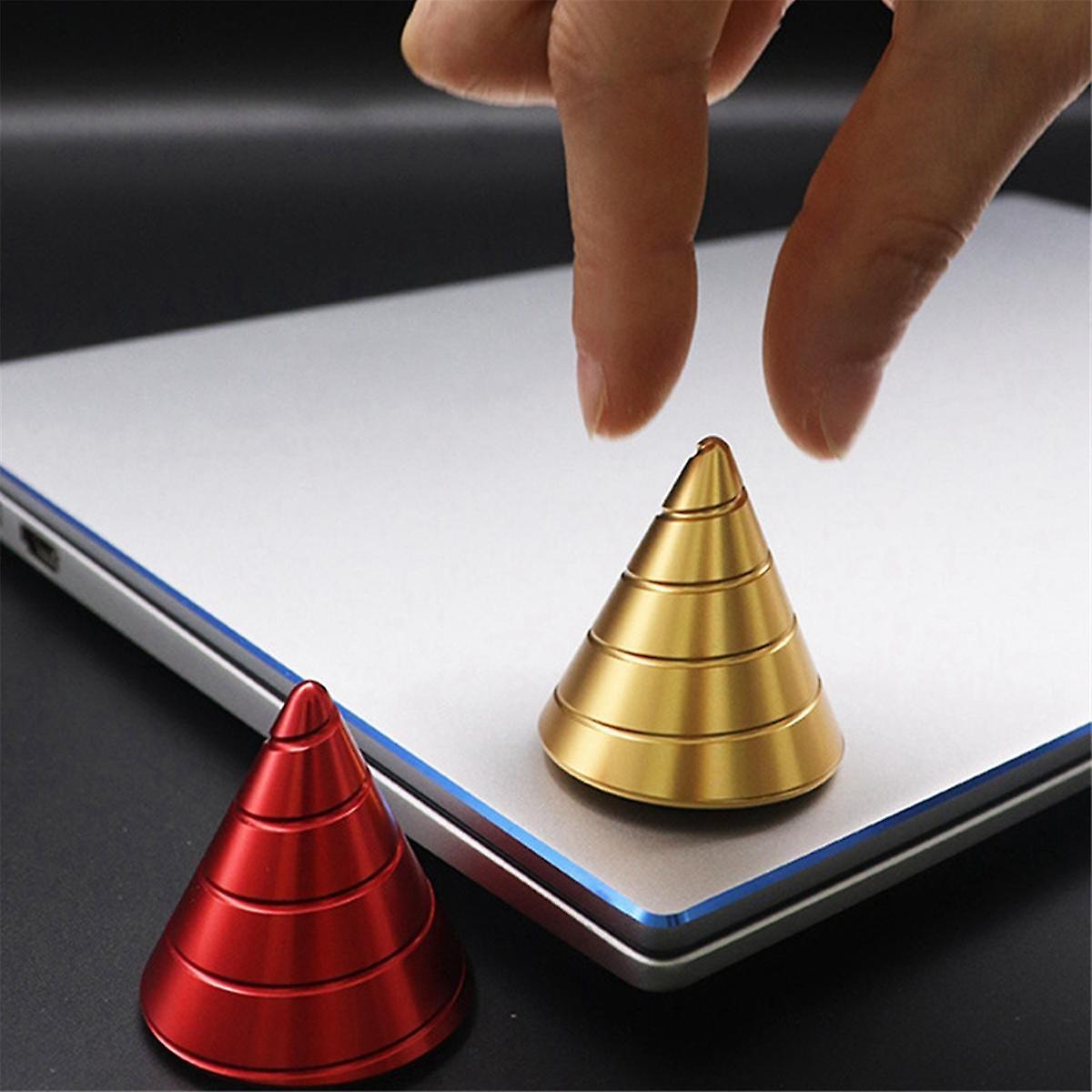 Table Fidget Toy Rotating Cone Gyroscope Office Desk Fidget Toy Optical ...