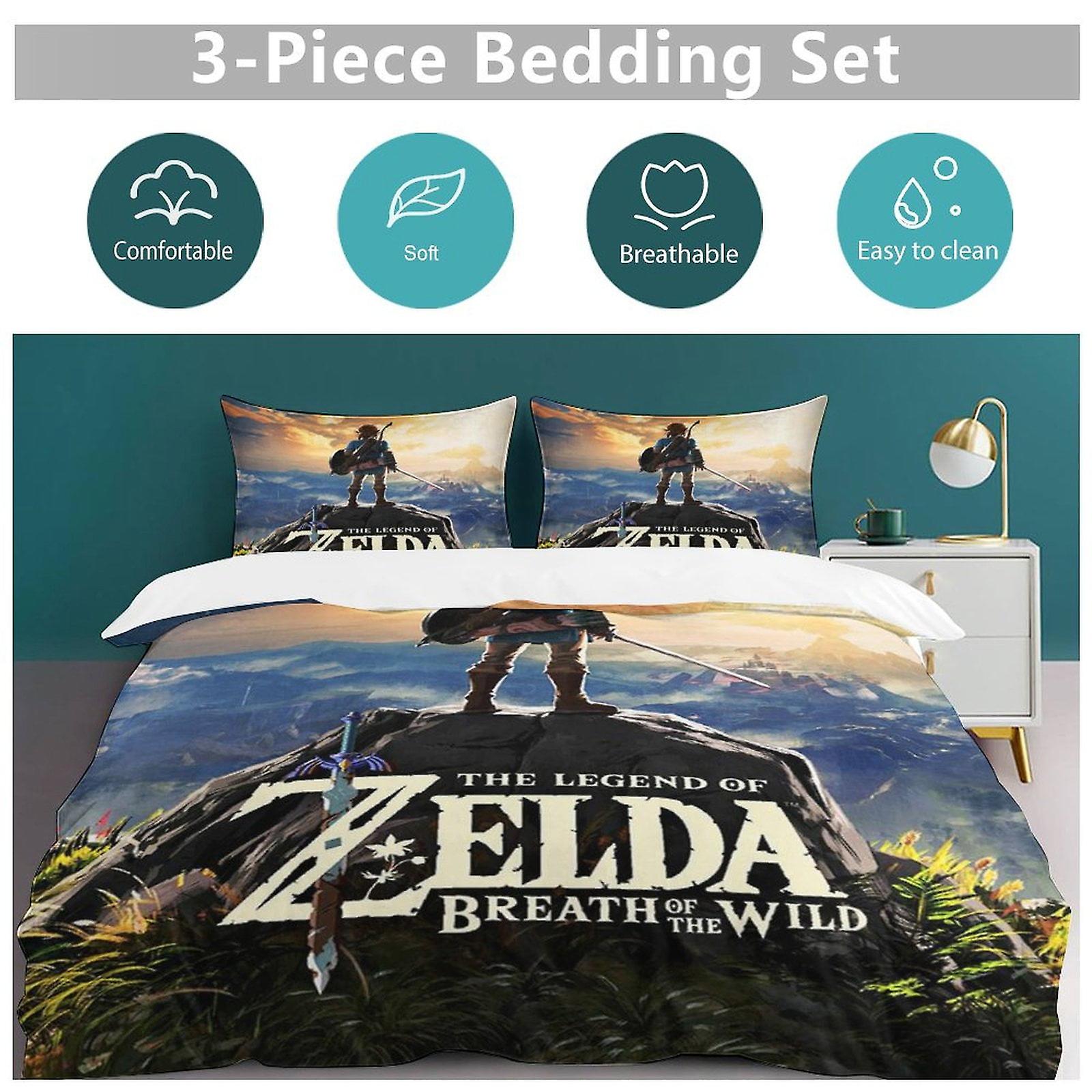 The Legend of Zelda Bed Duvet Cover Microfiber Bedding Sets 3D Printed ...